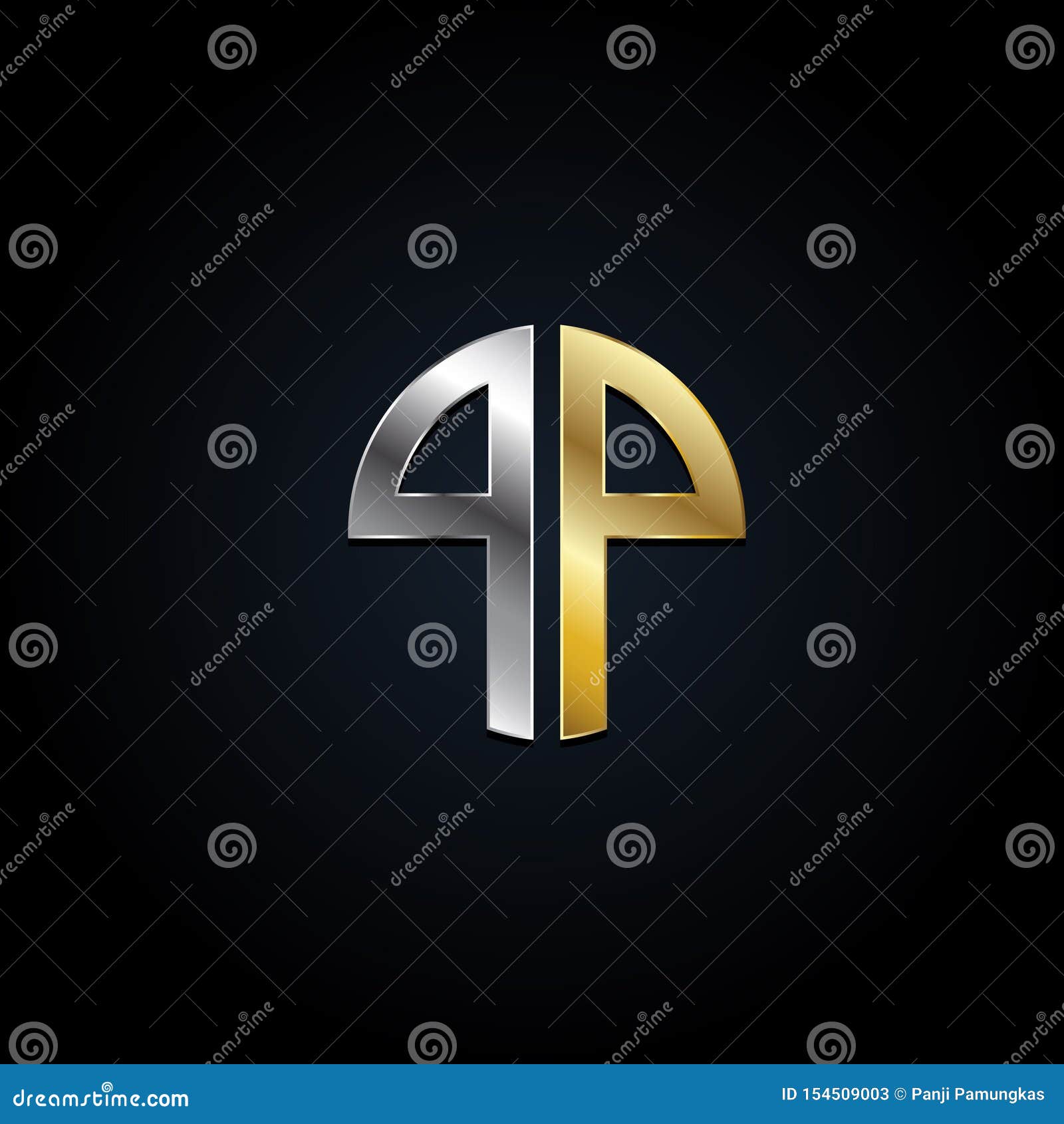 A Latter Logo Design In A Circle . Royalty-Free Stock Photography ...