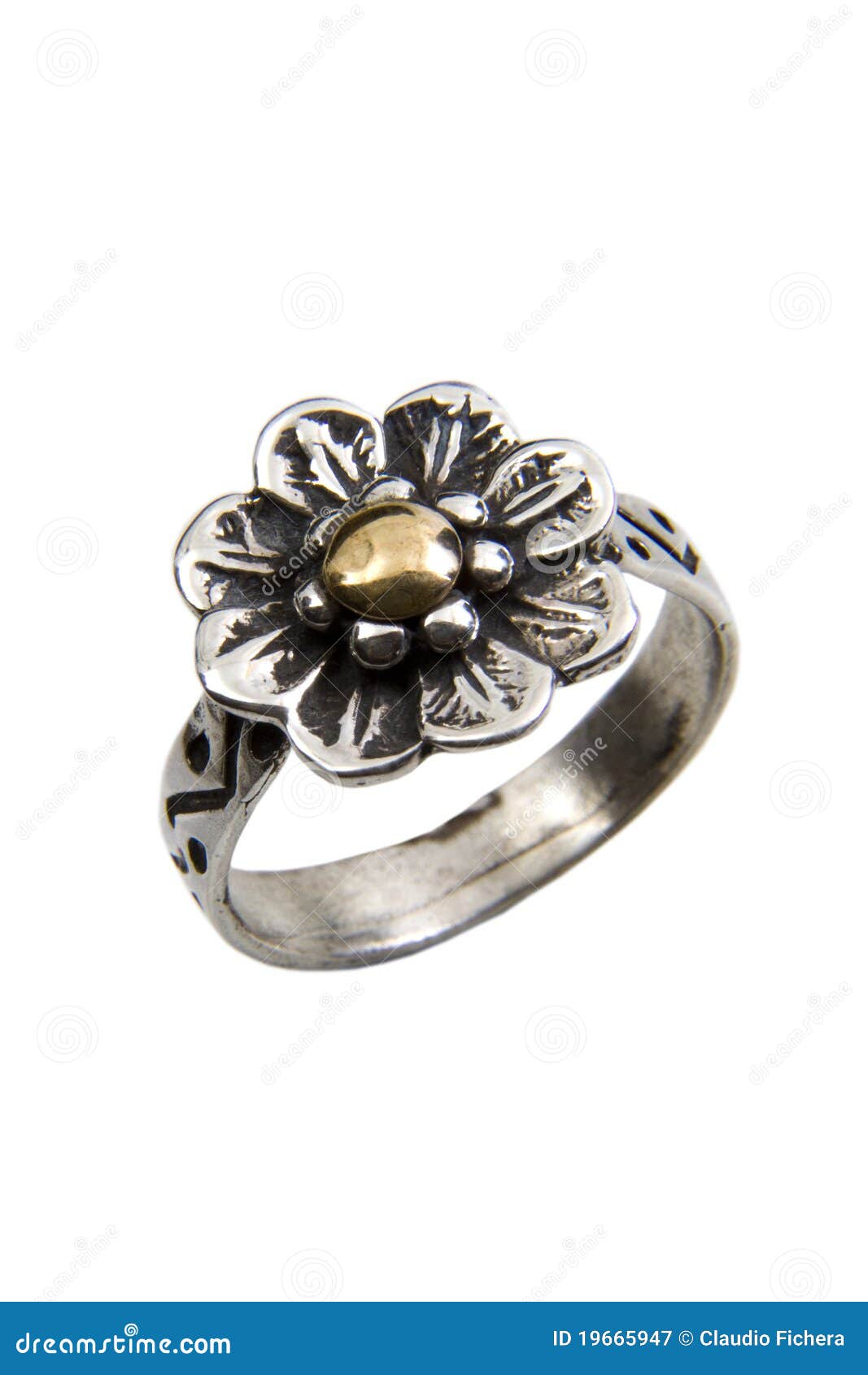 Silver and gold ring stock image. Image of accessory - 19665947