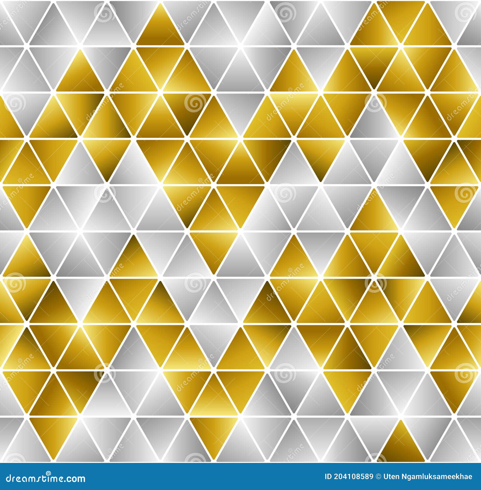 Silver & Gold Rounded Triangular Shape Background Stock Vector ...