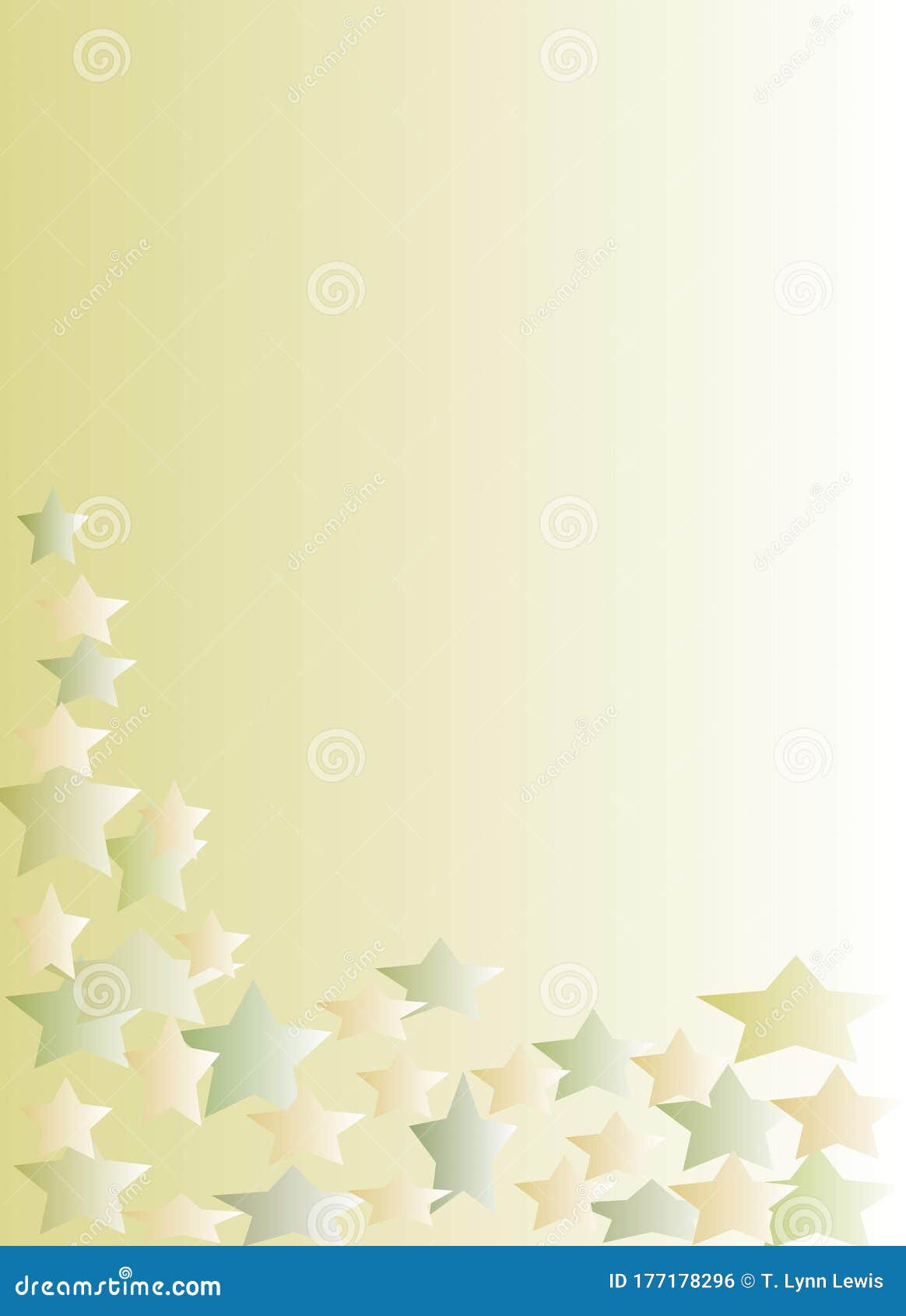 Silver and Gold Stars on Gold Gradient Background Multicolored ...