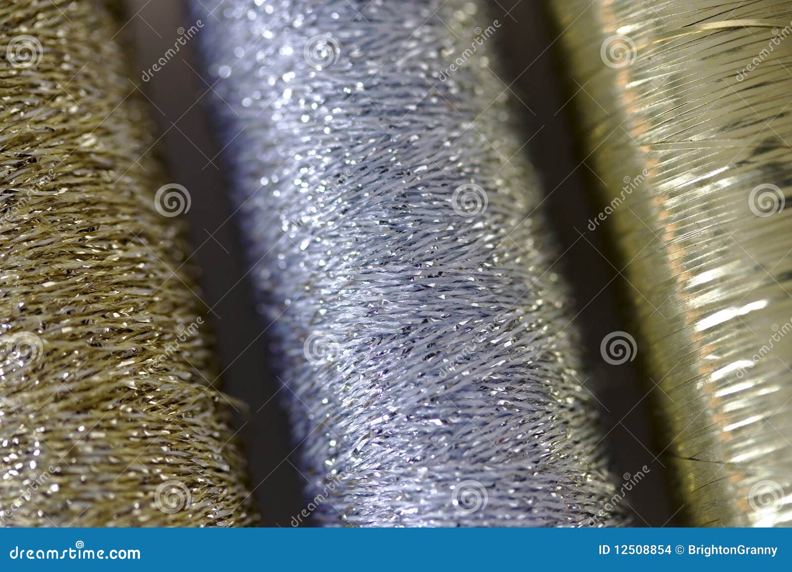 Silver and Gold Sewing Thread Stock Photo - Image of stitch, metallic ...