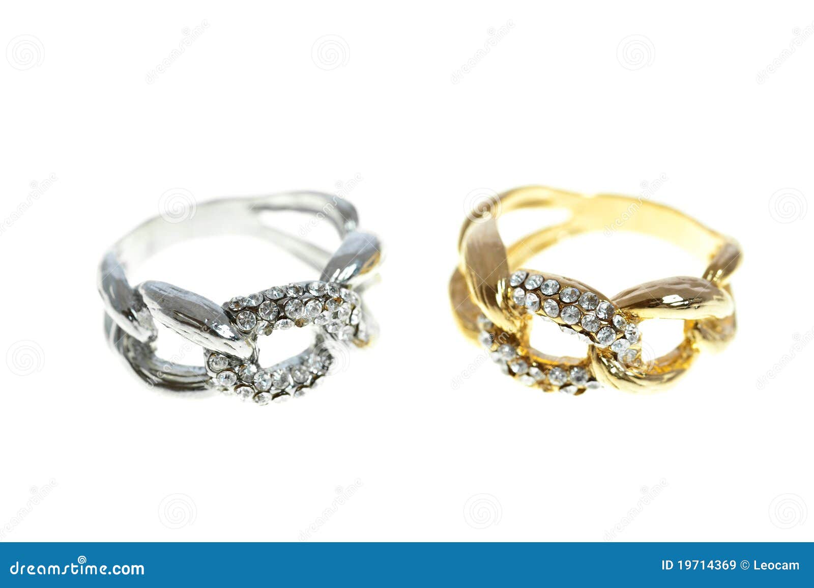 Silver and golden ring stock image. Image of shiny, luxury - 19714369