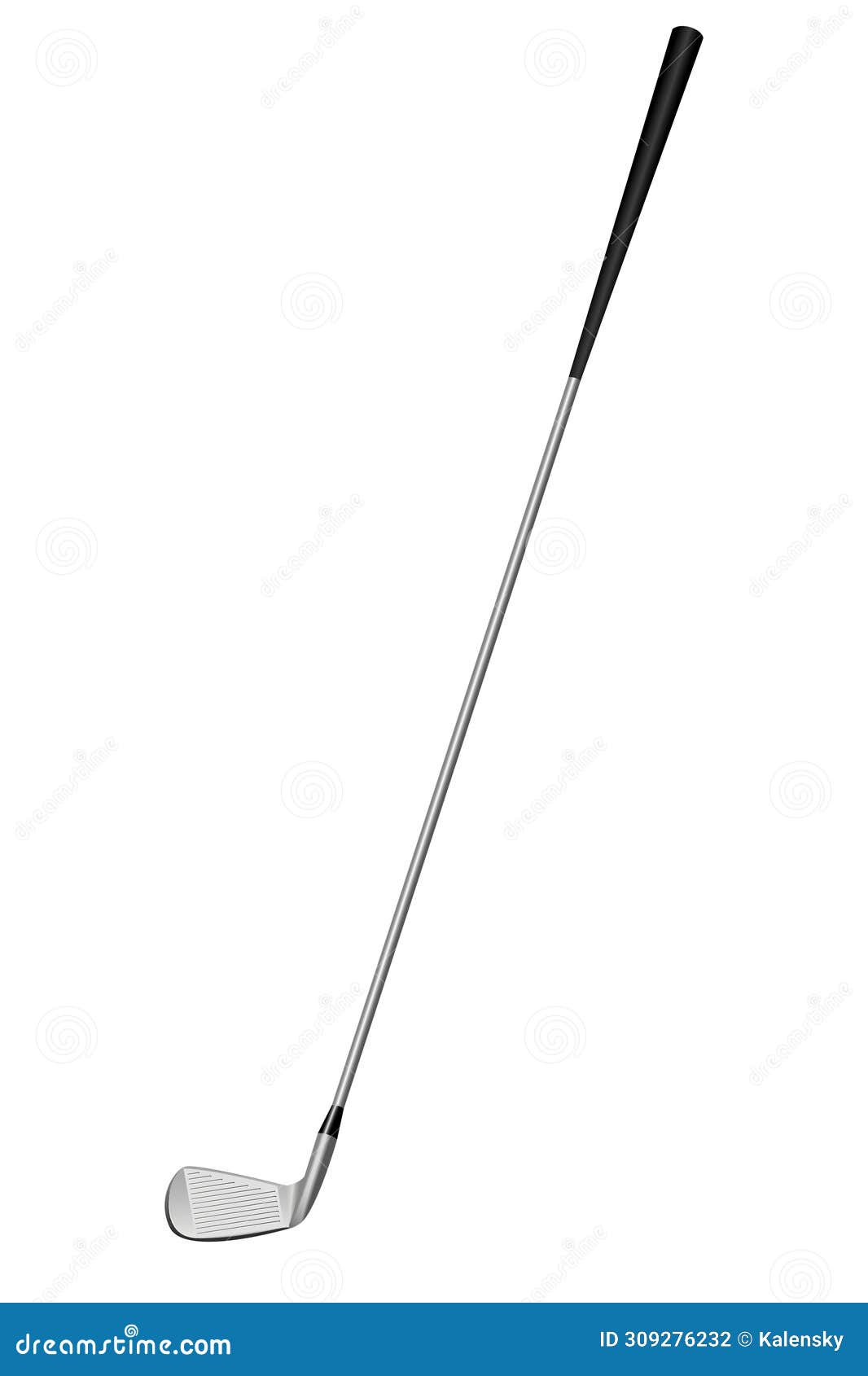 Silver Golf club stock vector. Illustration of training - 309276232