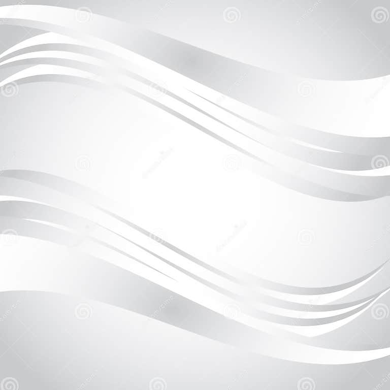 Silver Gradient Abstract Wavy Background Stock Vector - Illustration of ...