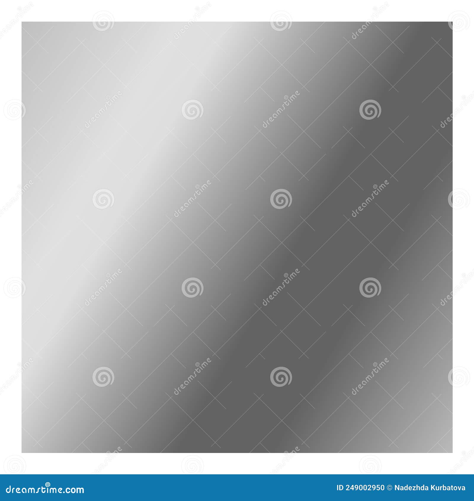 Silver Gradient Rectangle Shape. Metal Texture Effect Stock Vector ...