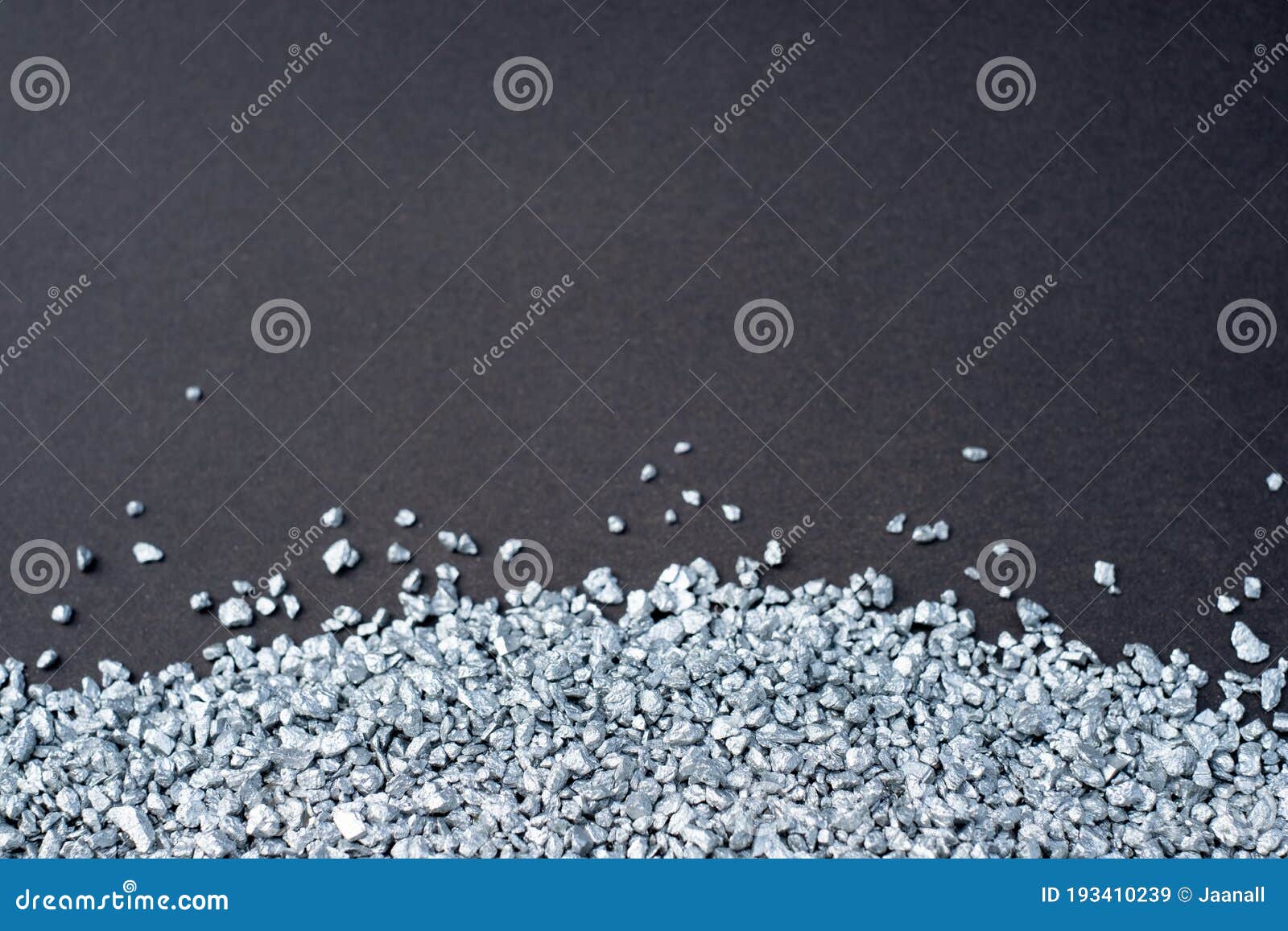 Silver Granules on Gray Background Stock Image - Image of gray, alloy ...