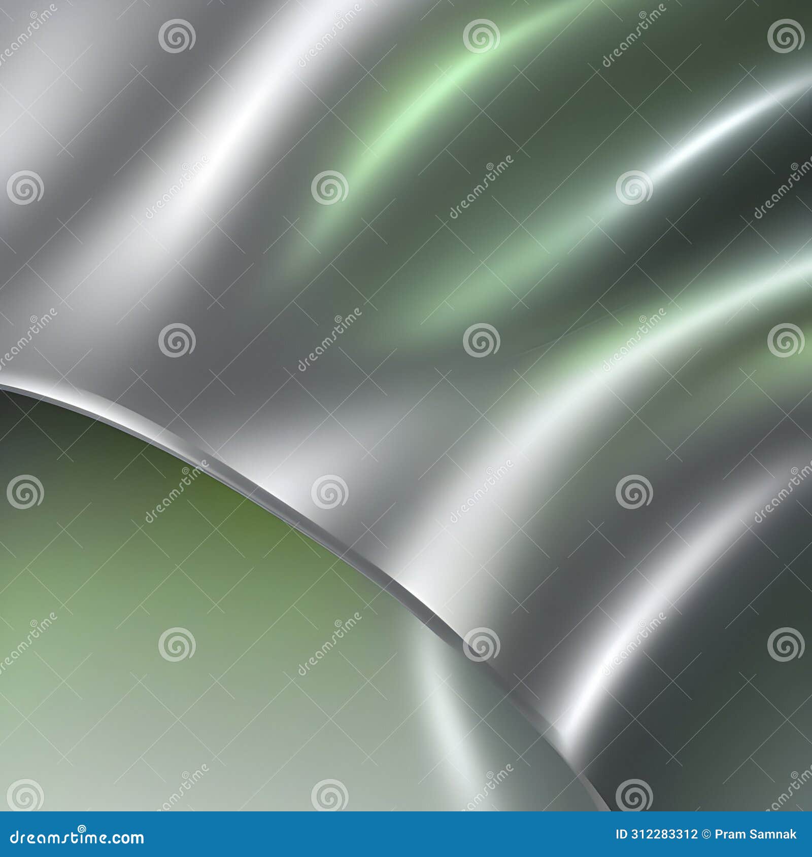 Silver and Green Gradient with Smooth Color Transitions. Stock ...