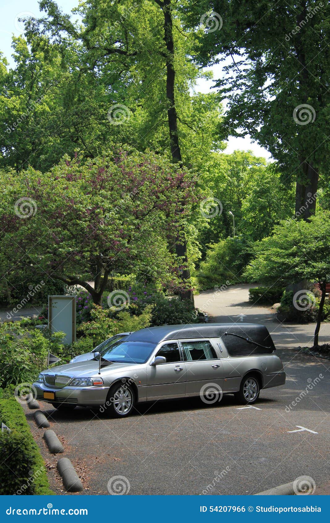 Silver grey hearse stock photo. Image of sadness, funerary - 54207966