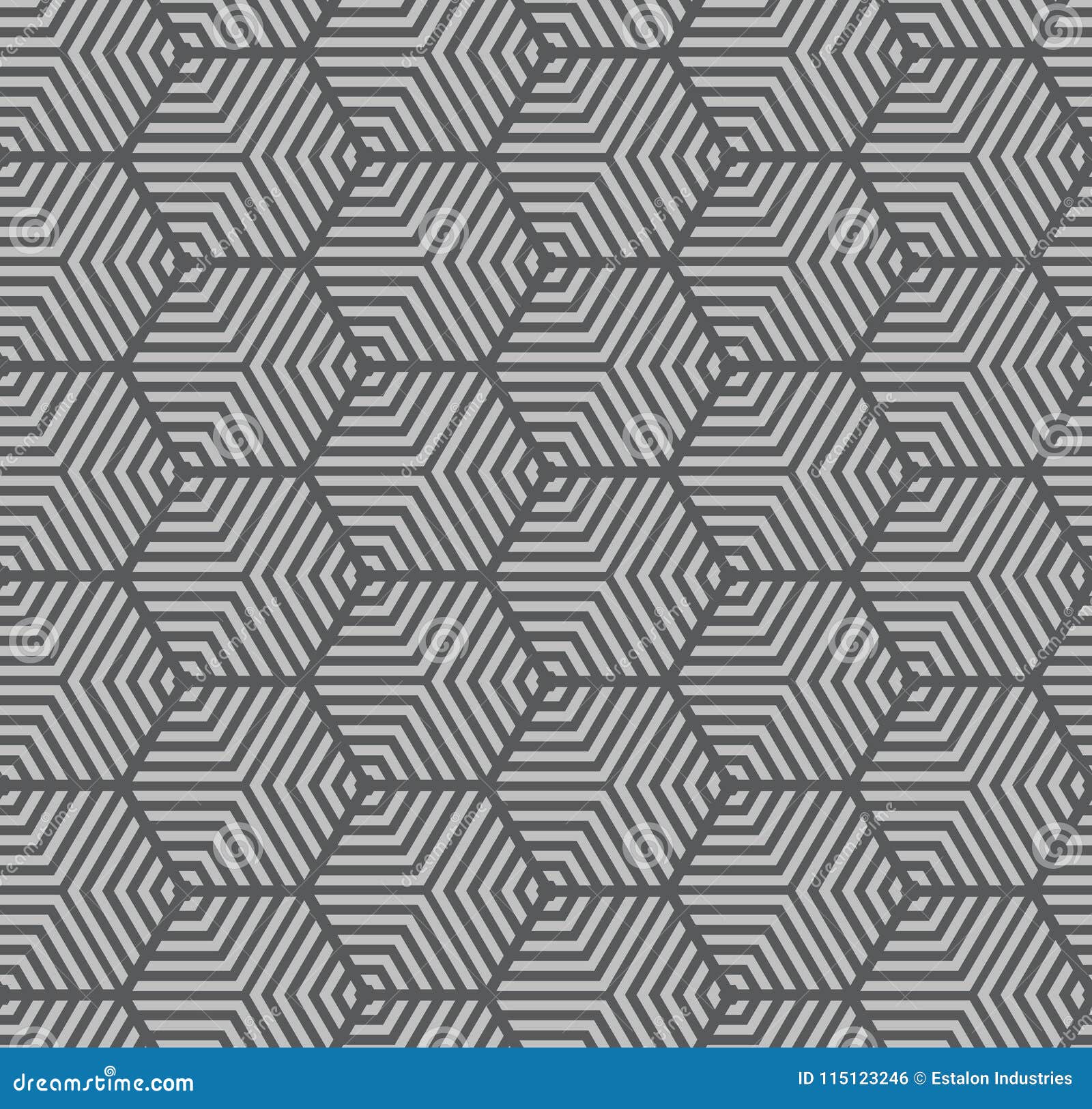 Silver on Grey Multi Hexagonal Line Pattern Seamless Repeat Background ...