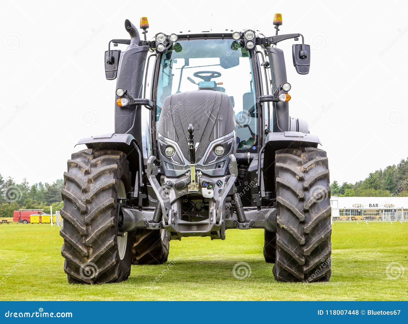Silver Modern Valtra Tractor Editorial Stock Photo - Image of crop ...