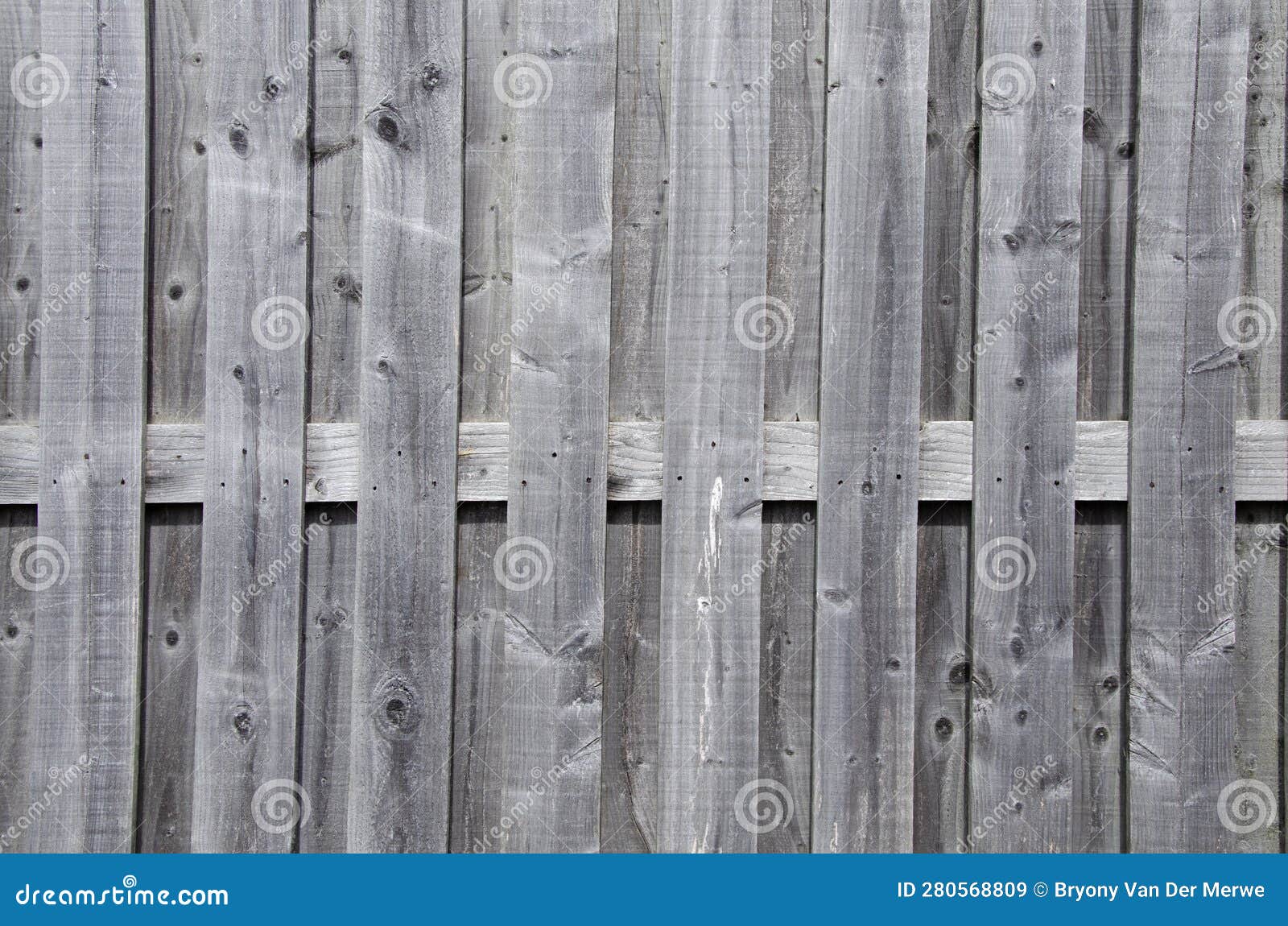 Silver Grey Weathered Timber Fence Stock Image - Image of outdoors ...