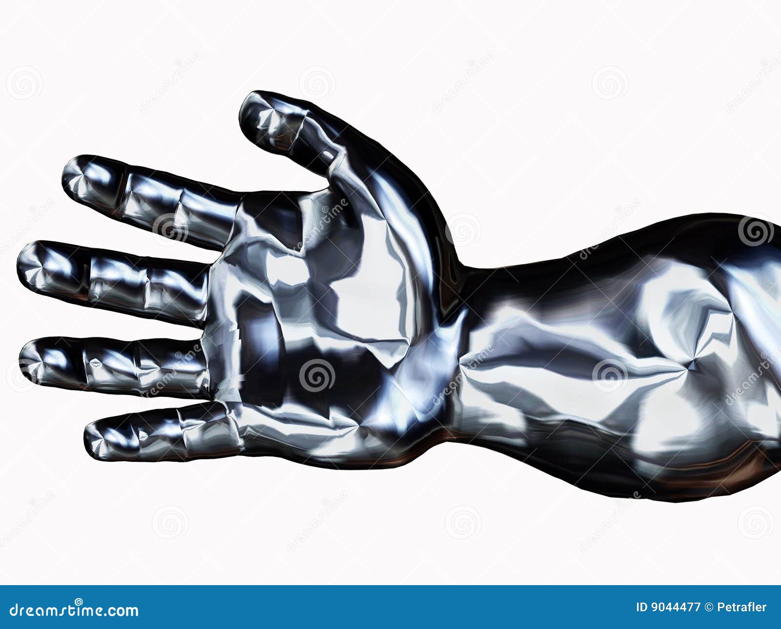 Silver Hand stock illustration. Illustration of concept - 9044477