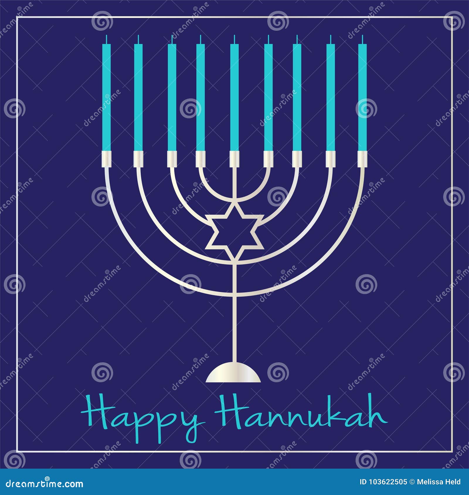 Happy Hannukah, Chanukah Digital Art Illustration. Religious Jewish ...