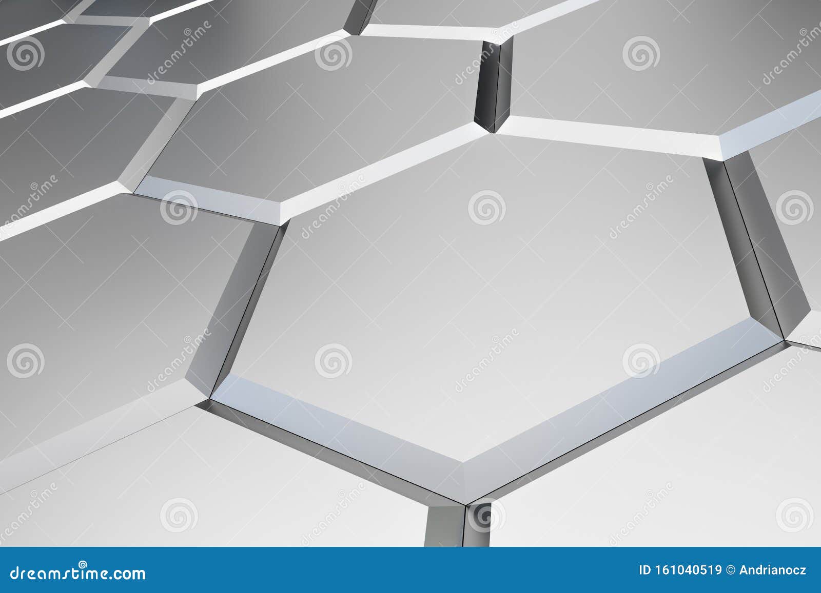 Silver Hexagon Pattern - Honeycomb Concept Stock Illustration ...