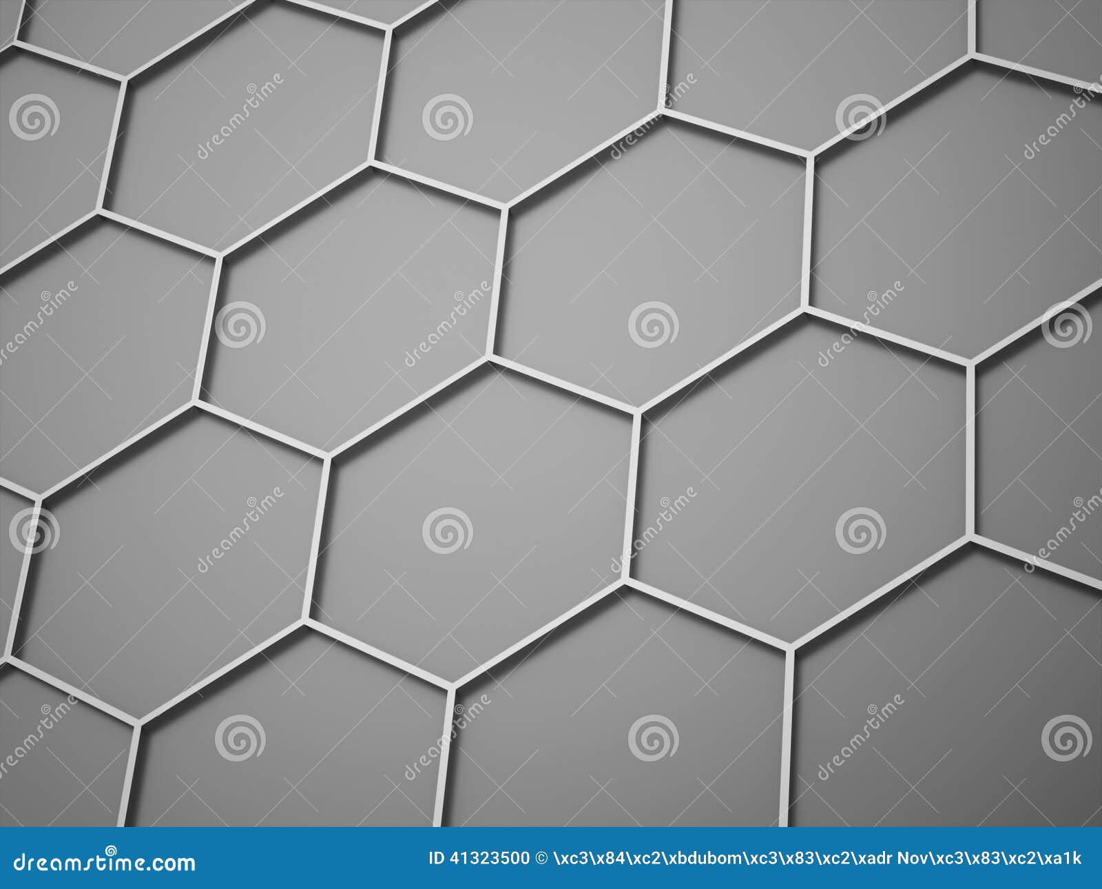 Silver Hexagonal Background Concept Stock Illustration - Illustration ...