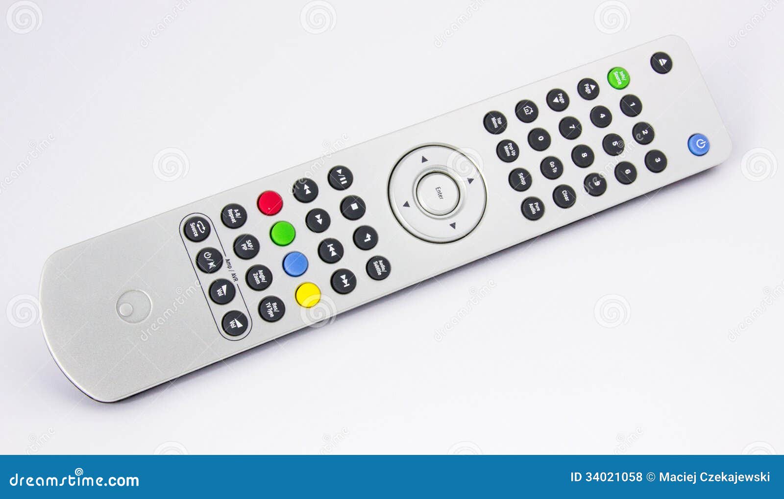 Silver High-end Remote Audio Video Controller Stock Photo - Image of ...