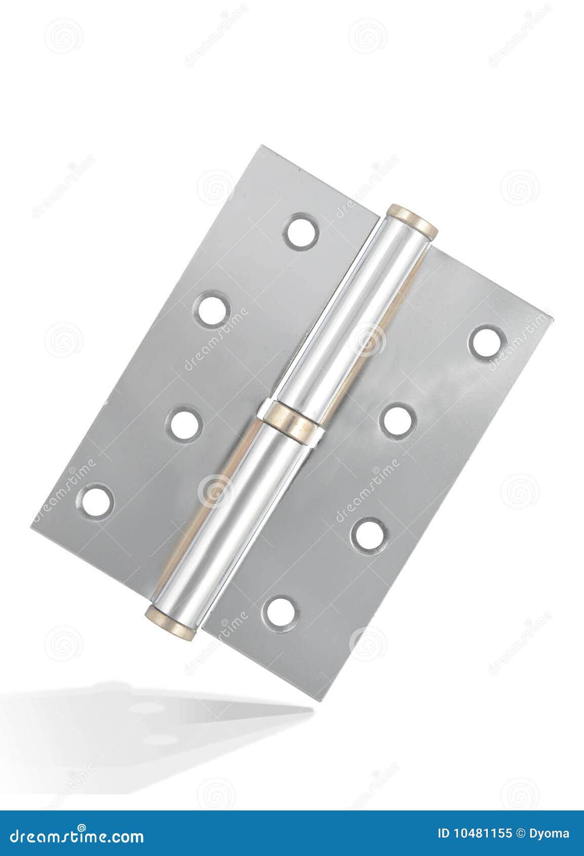Silver hinge stock image. Image of iron, textured, clipping - 10481155