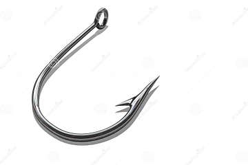 Silver hook stock illustration. Illustration of fishing - 548431