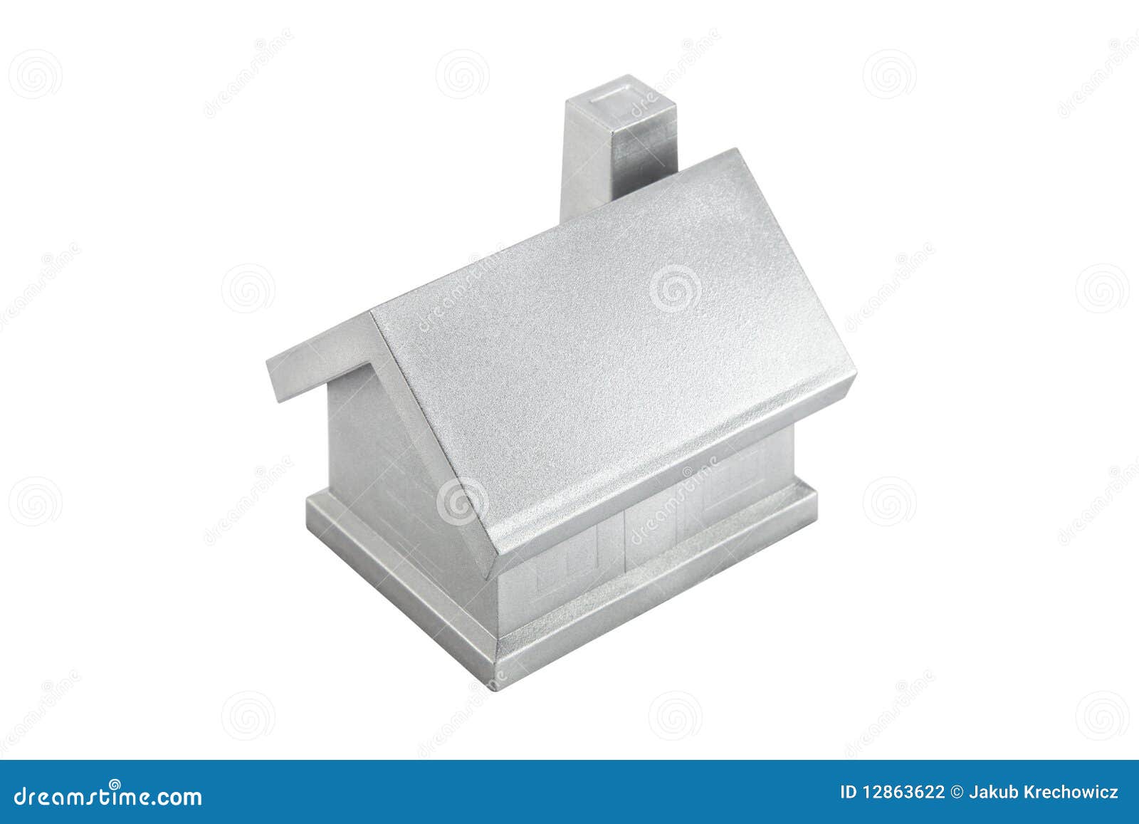 Silver house stock photo. Image of clean, model, development - 12863622