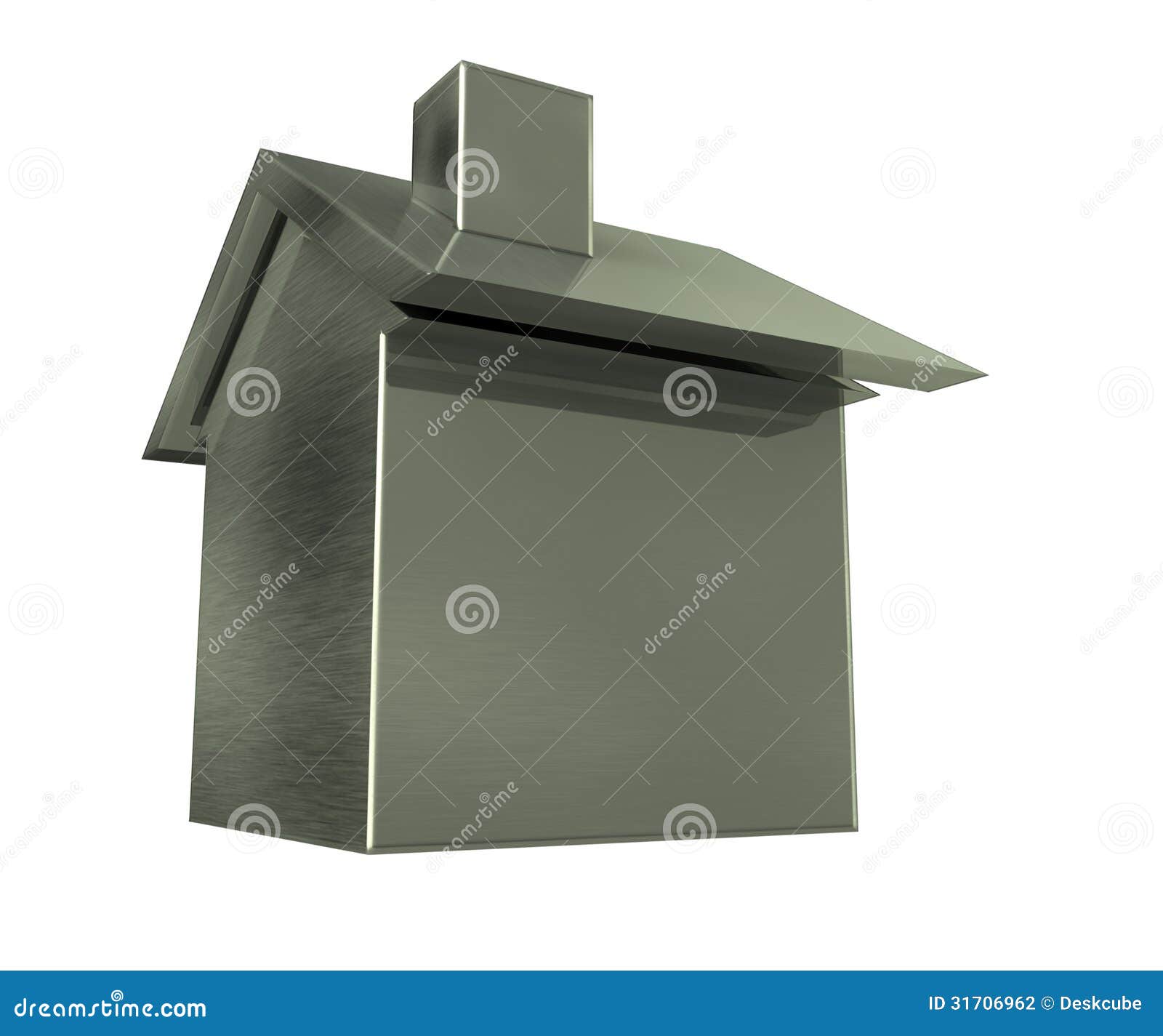Silver house stock illustration. Illustration of housing - 31706962
