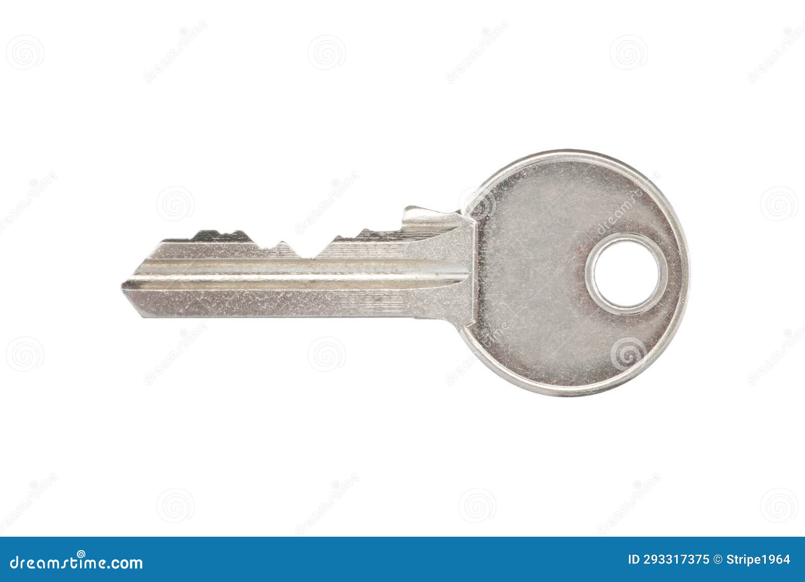 Silver House Key with Clipping Path Stock Image - Image of mortgage ...