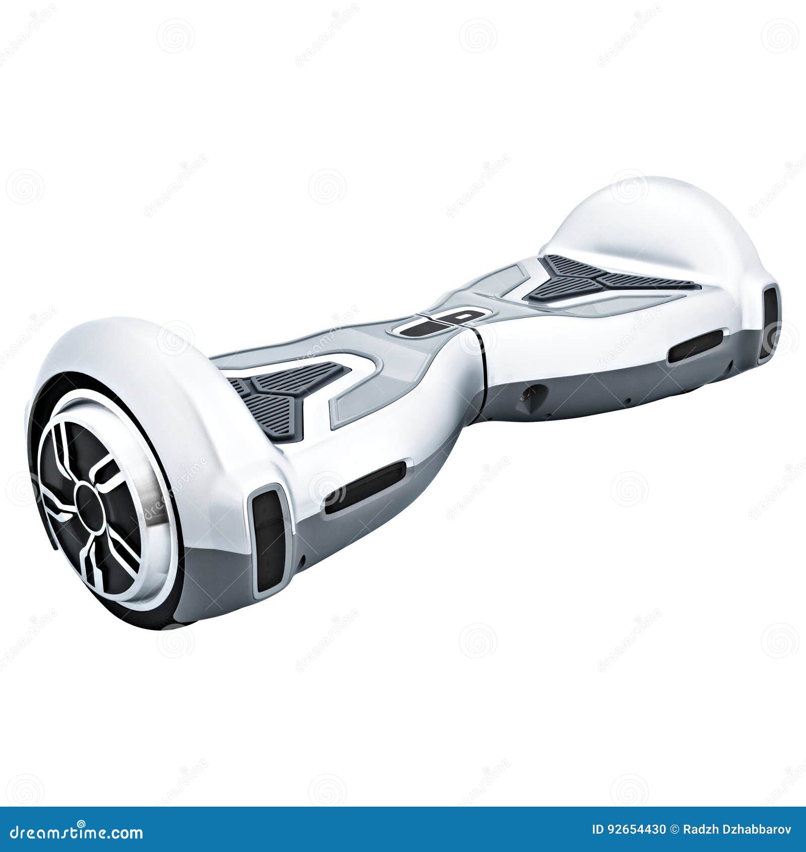 Silver hover board stock photo. Image of hover, electric - 92654430