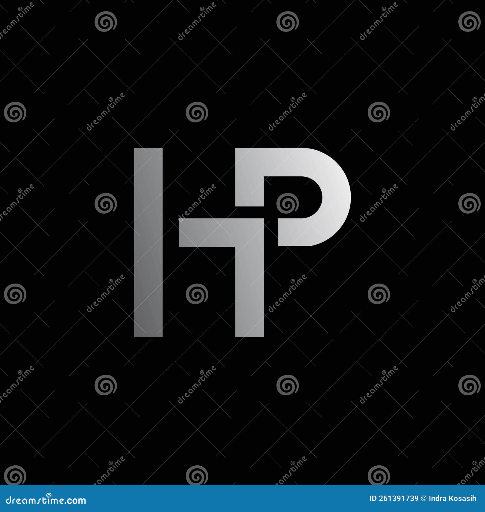 Silver Hp Logo Vector Icon Illustration Stock Vector - Illustration of ...