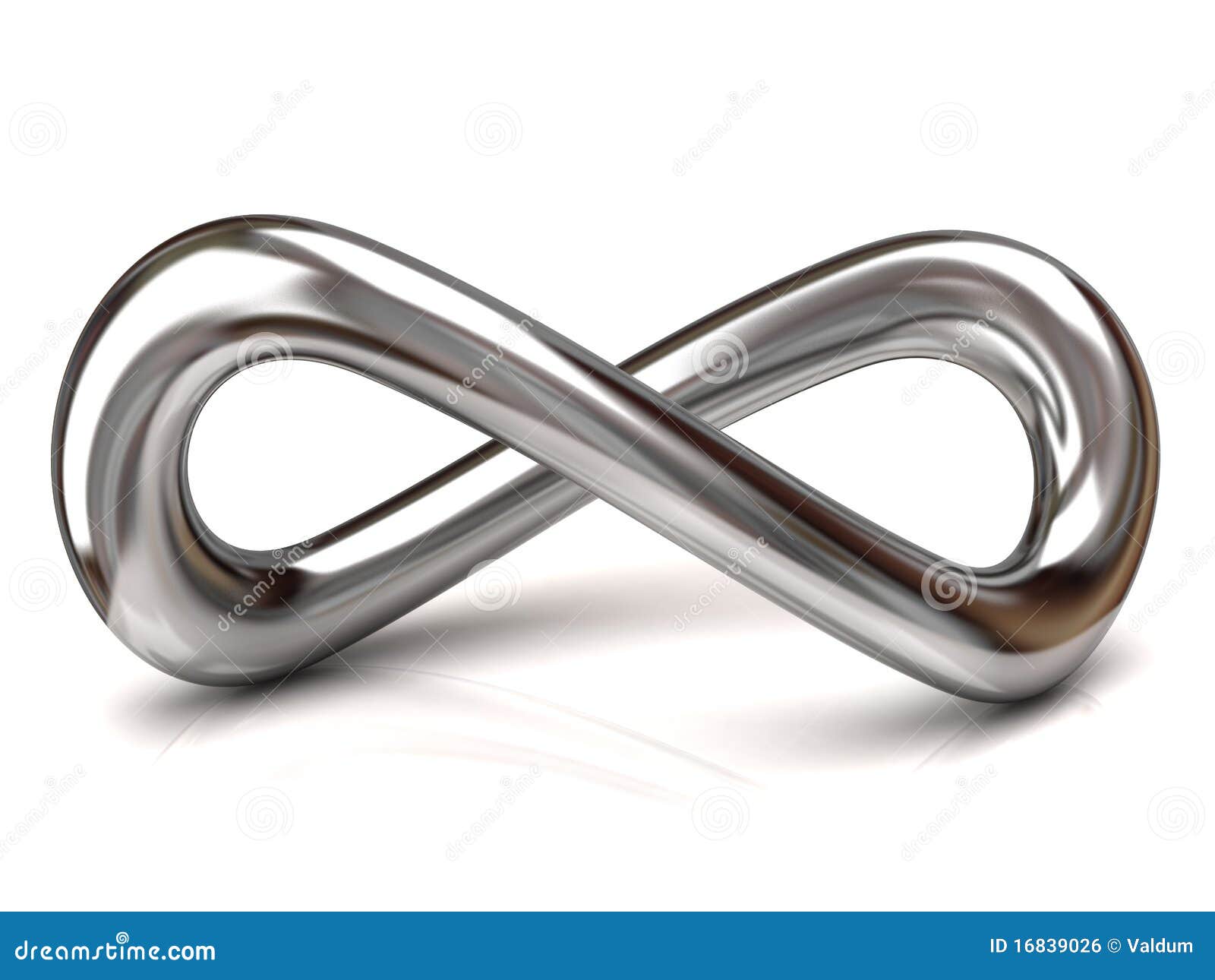 Silver Infinity Symbol Royalty Free Stock Image - Image: 16839026