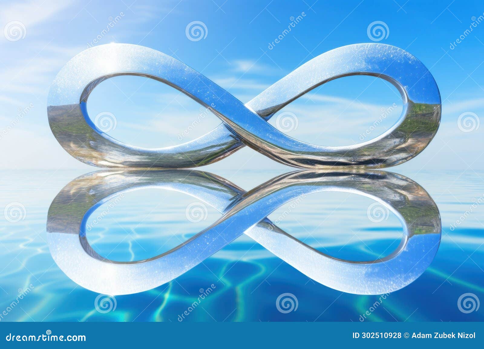 3D Silver Infinity Symbol Stock Image | CartoonDealer.com #3301021
