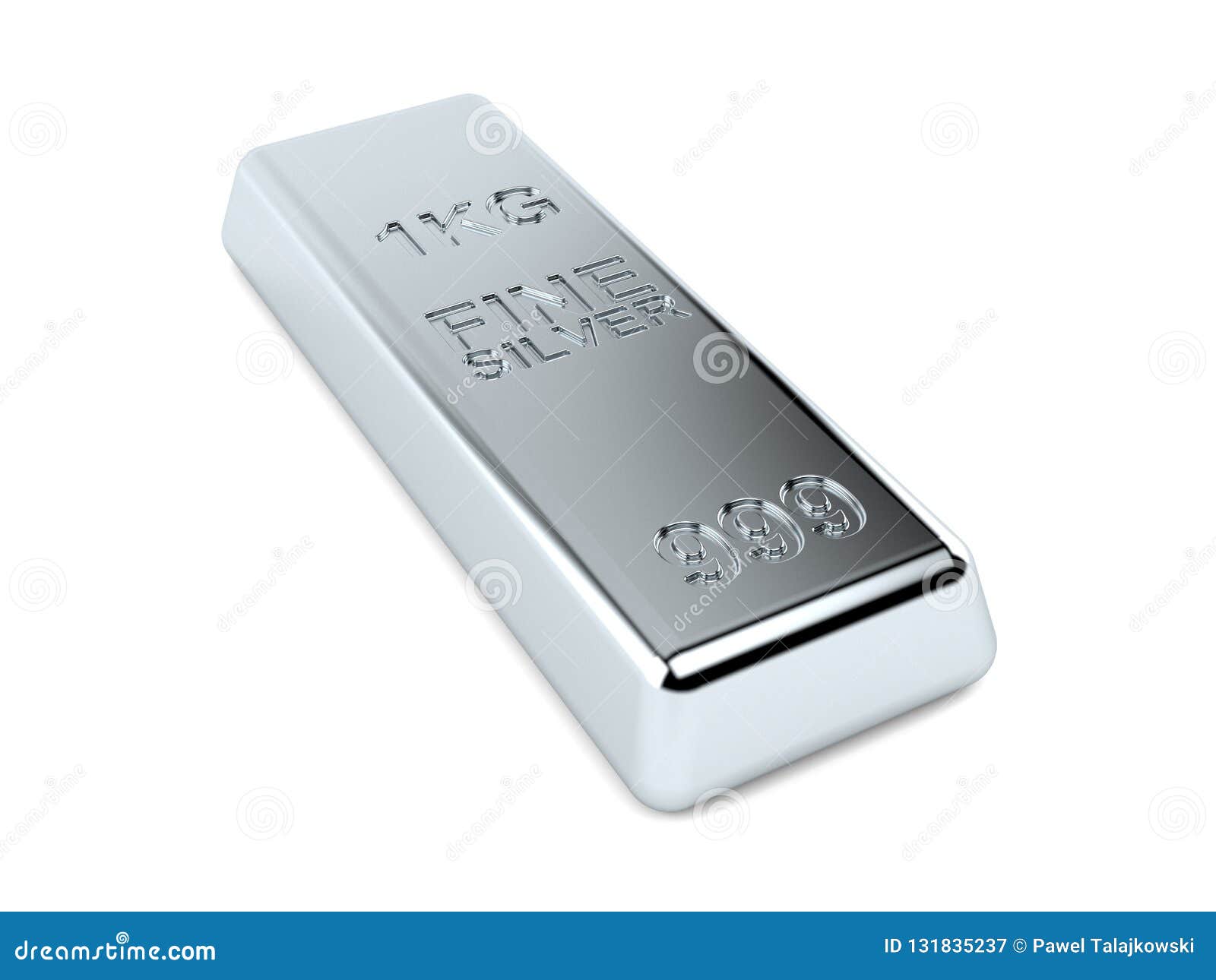 Silver ingot stock illustration. Illustration of investment - 131835237