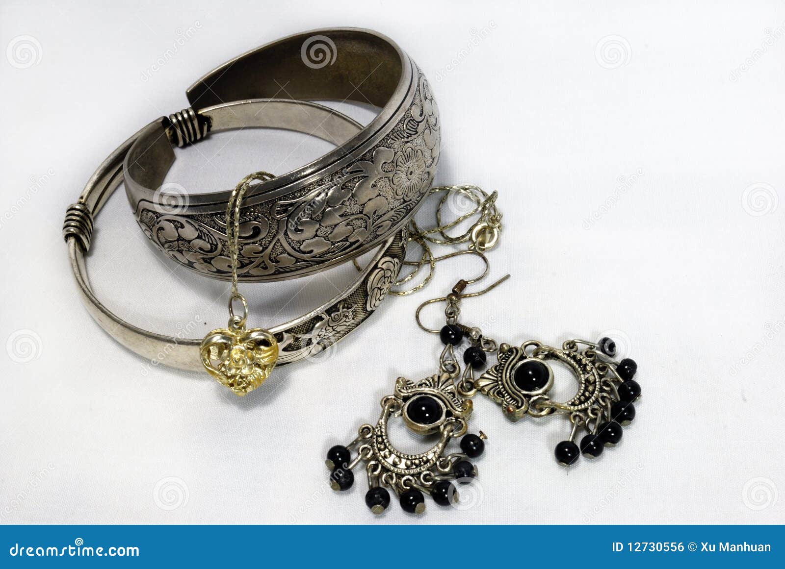 Silver Jewelry stock photo. Image of jewelry, eardrop - 12730556