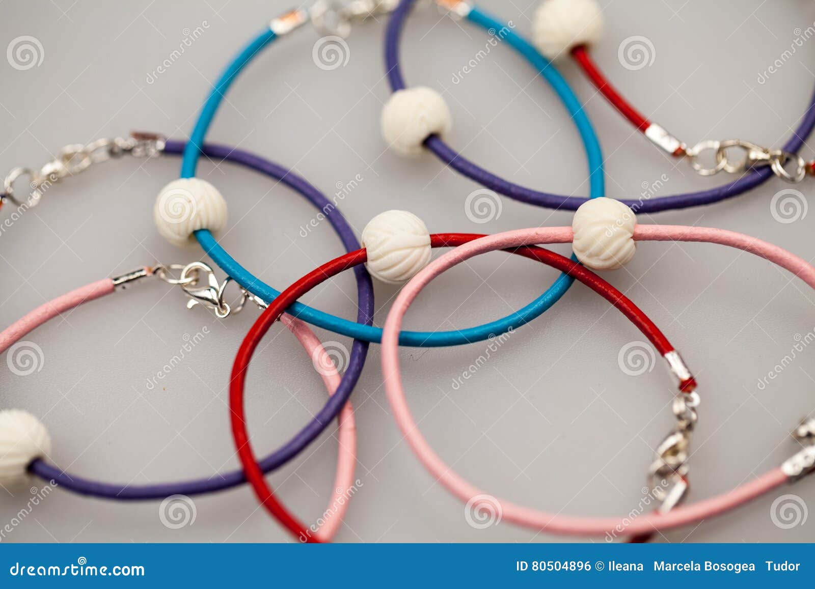 Silver Jewels with Colorful Precious Stones Stock Photo - Image of ...