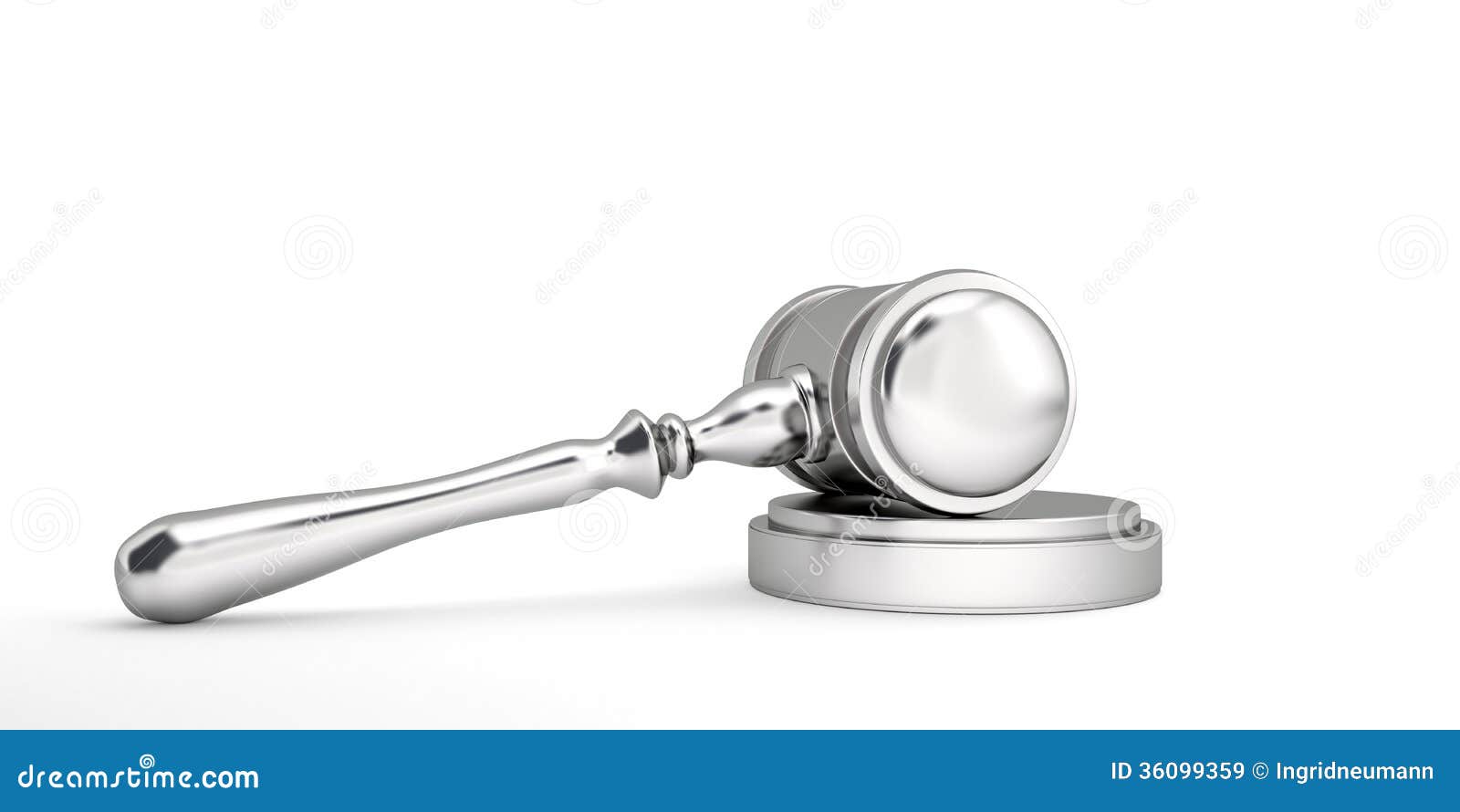 Silver judge s gavel stock illustration. Illustration of judgment ...