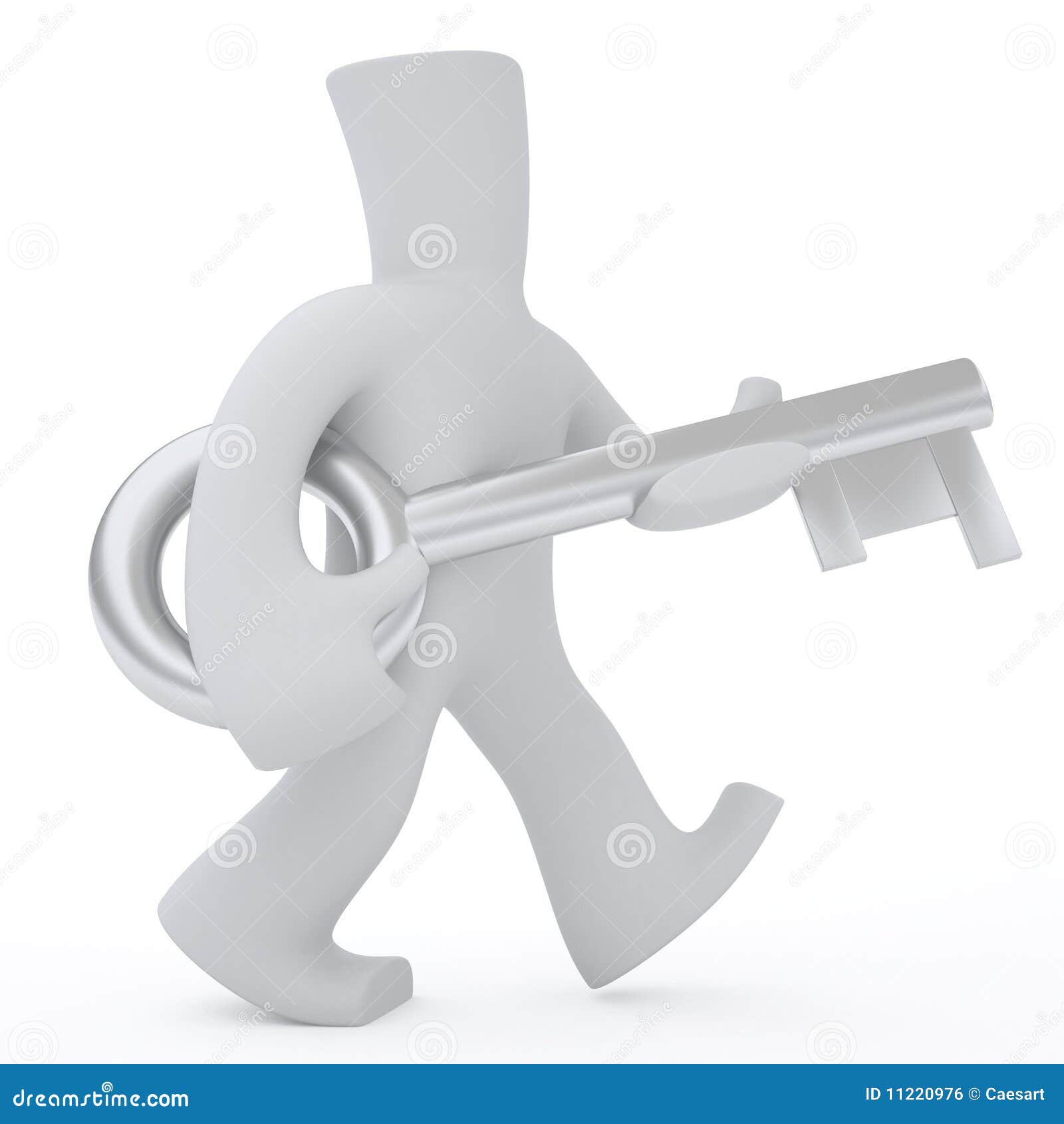 Silver key stock illustration. Illustration of secure - 11220976