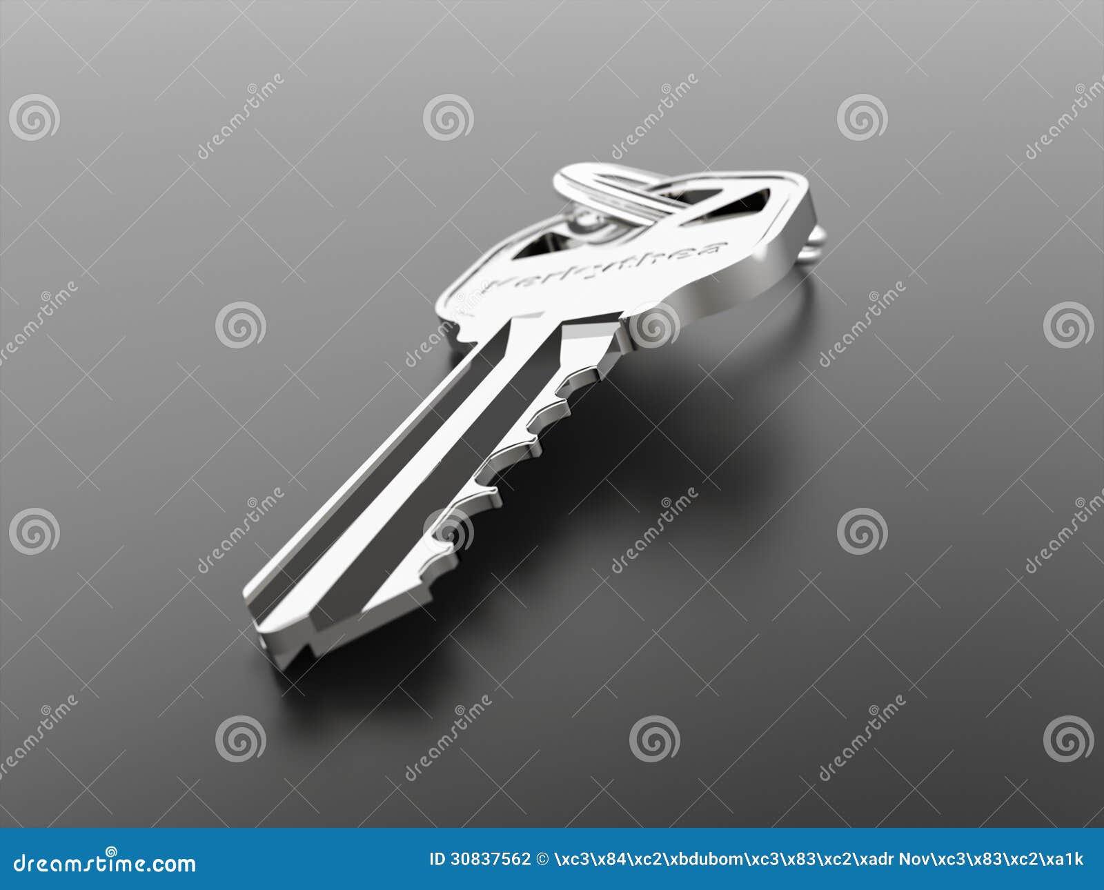 Silver key stock illustration. Illustration of business - 30837562