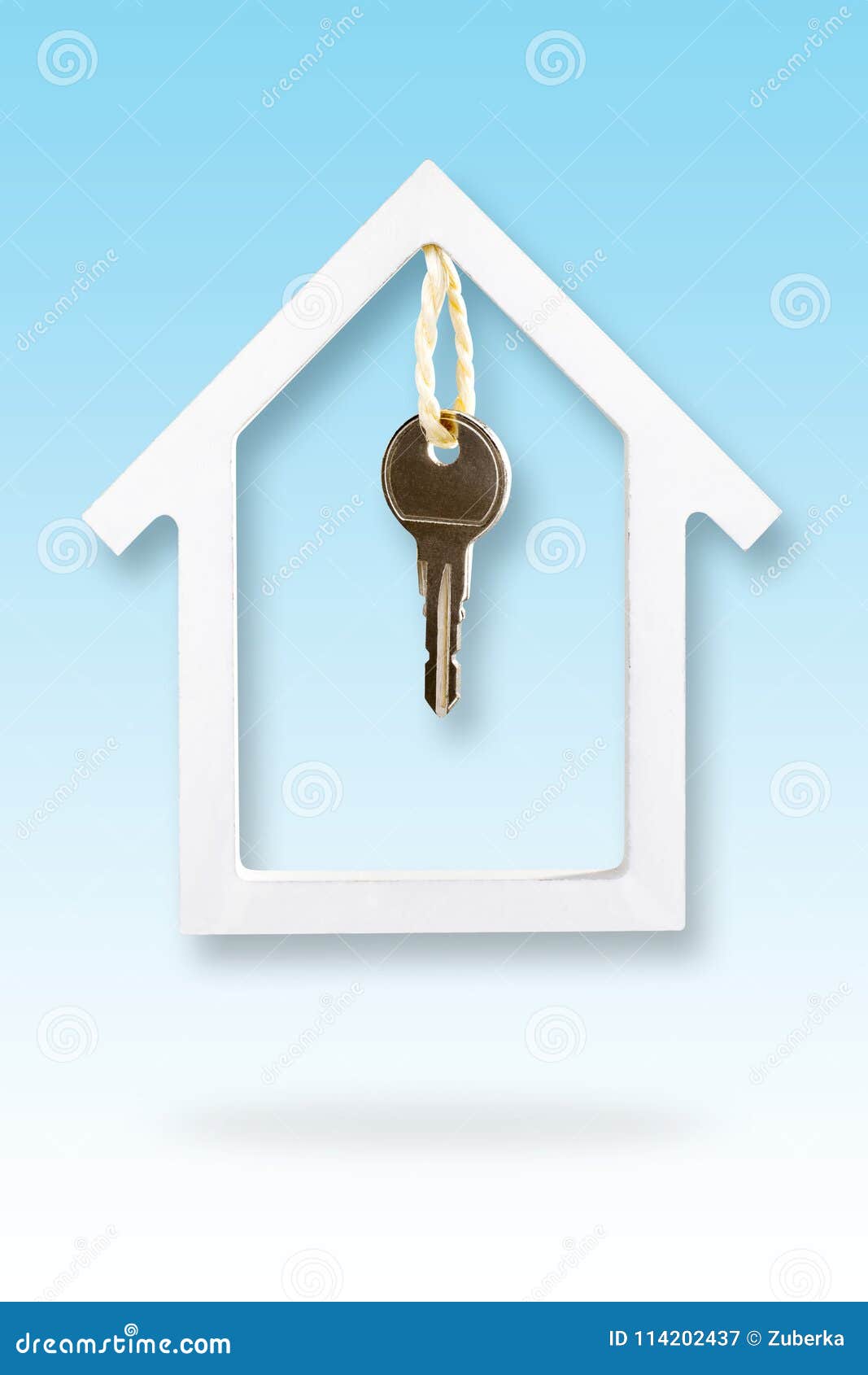 Key Inside White House Isolated Stock Image - Image of property ...