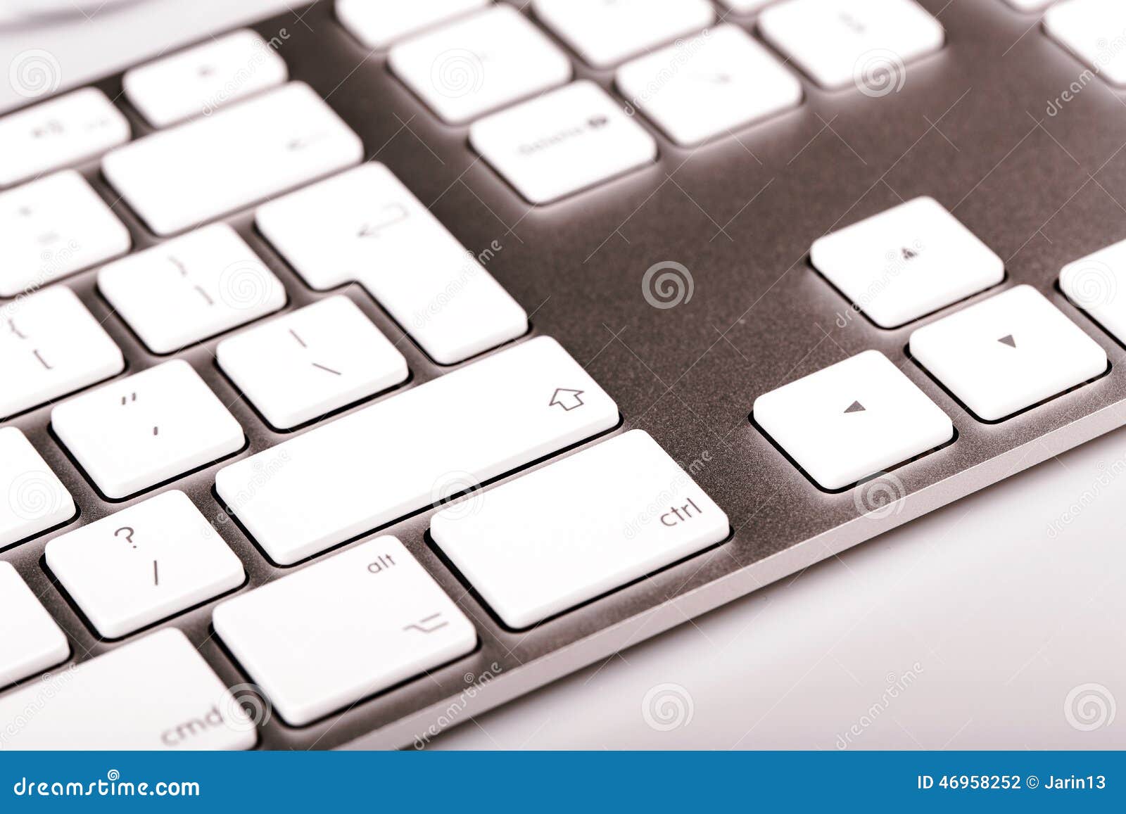 Silver keyboard stock photo. Image of closeup, laptop - 46958252