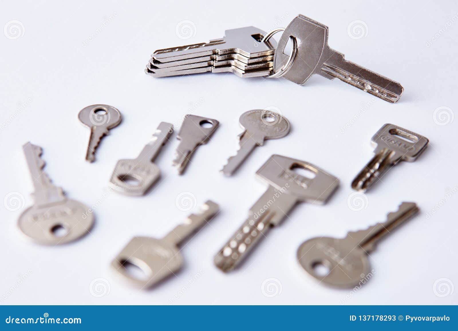 Silver keys stock image. Image of group, collection - 137178293