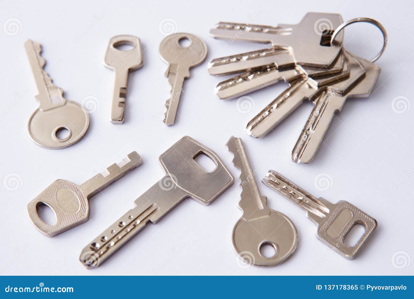 Silver keys stock image. Image of open, access, metallic - 137178365