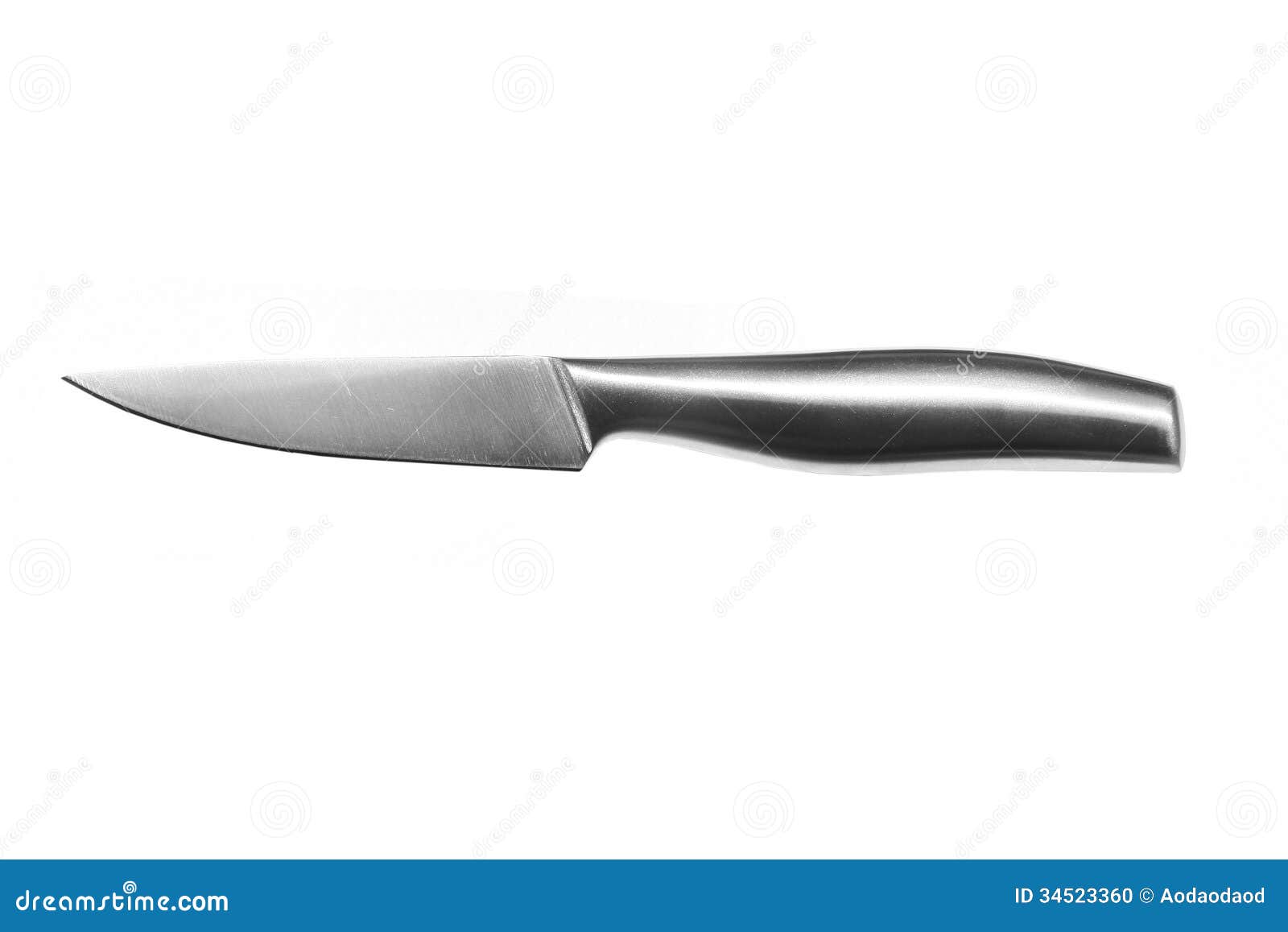 Silver knife stock photo. Image of kill, brown, kitchen - 34523360