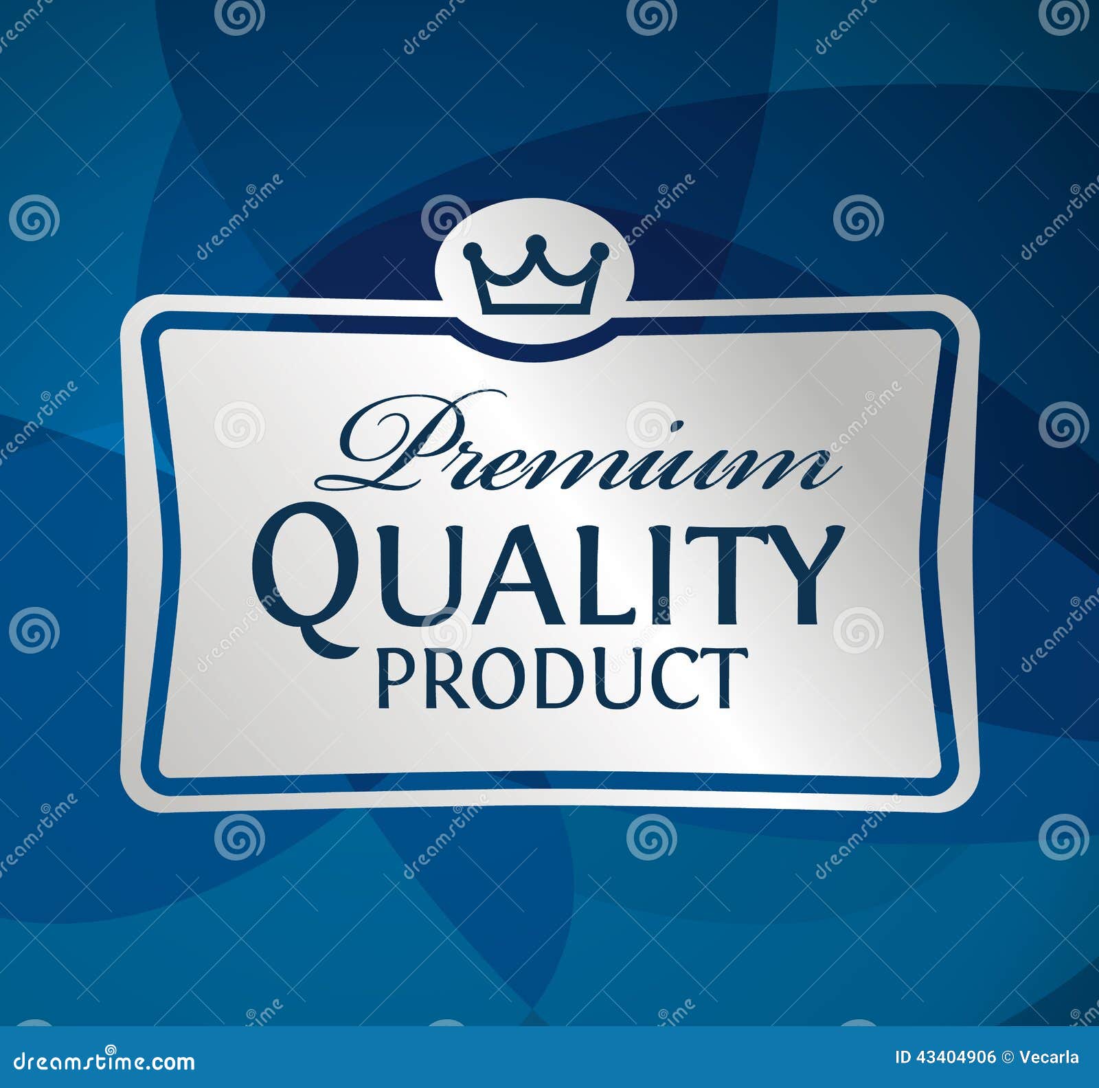 Silver Label Premium Quality Product Stock Vector - Illustration of ...