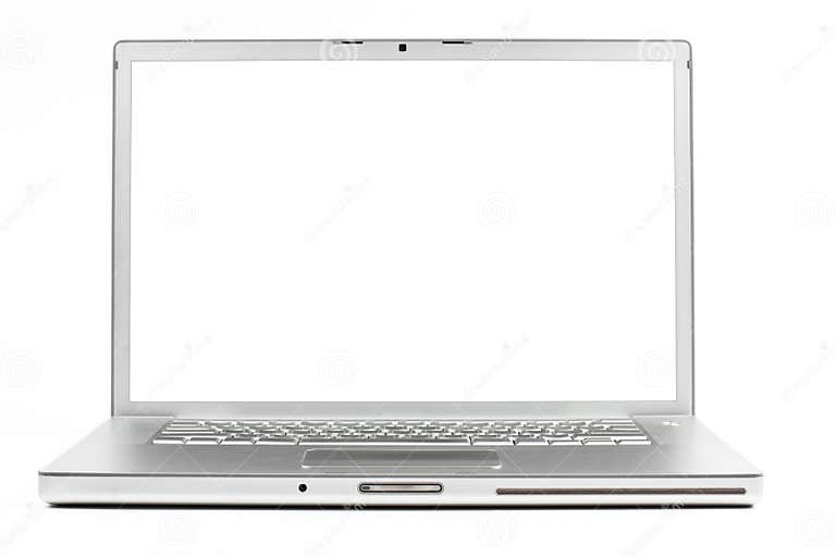 Silver laptop stock image. Image of design, keyboard - 24103201