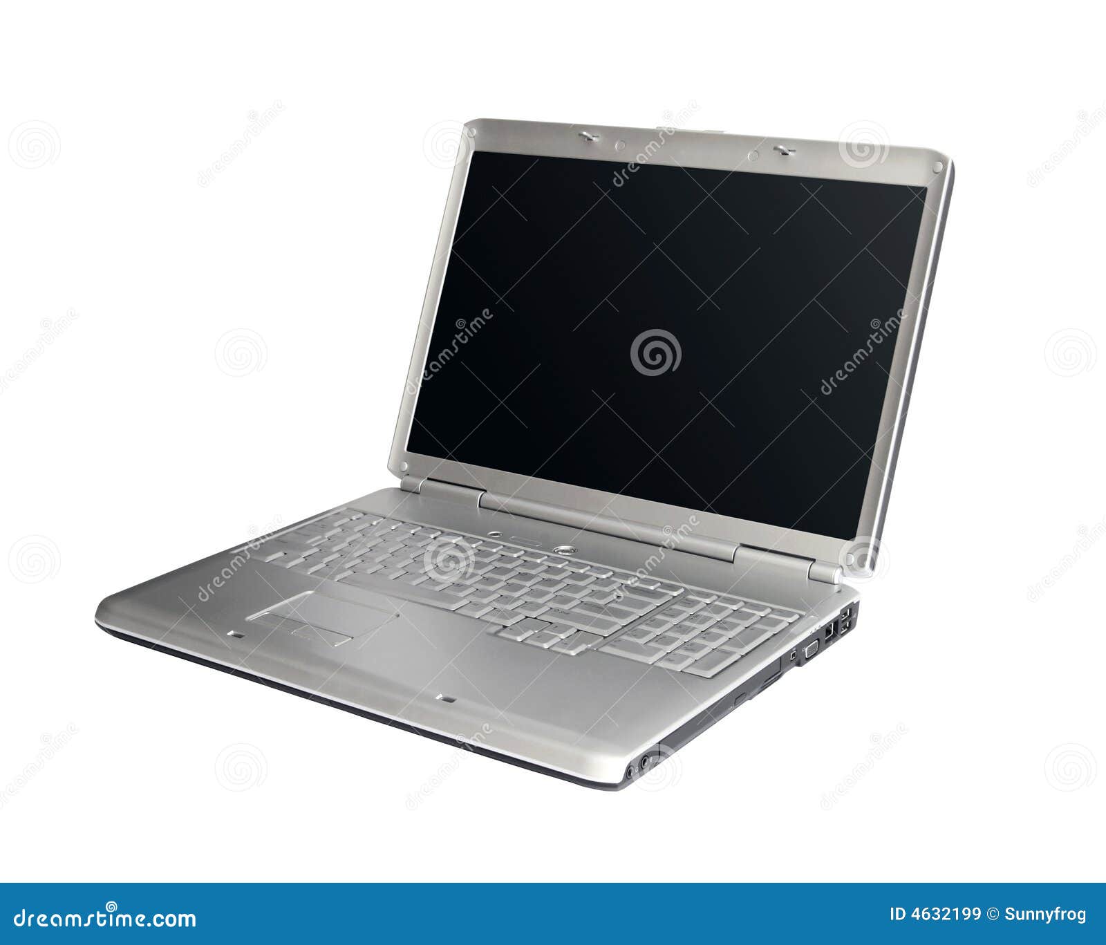Silver laptop stock image. Image of drive, hard, buying - 4632199