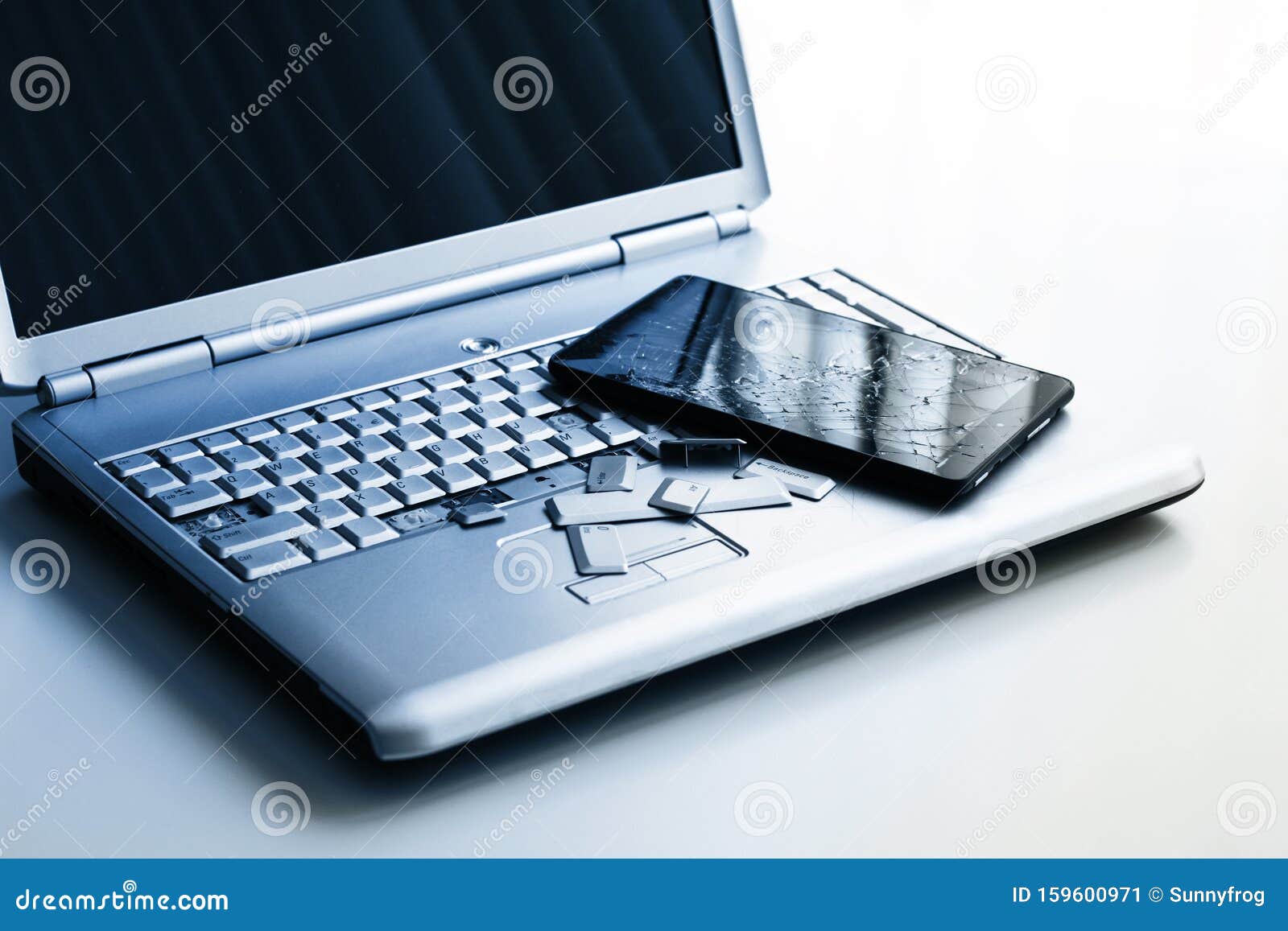 Tablet Cracked Screen Damaged Shattered And Smashed Broken Not ...