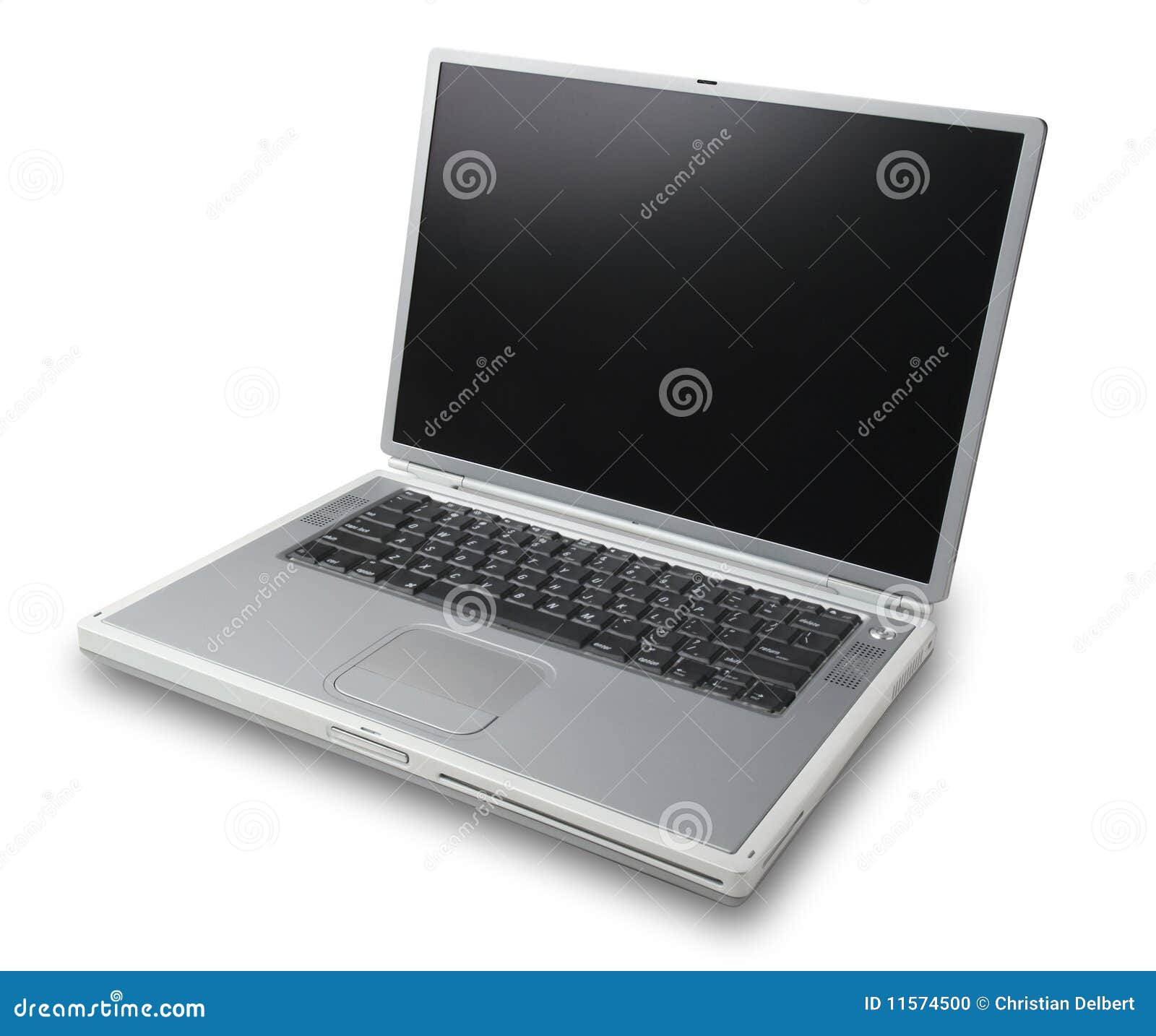 Silver Laptop Royalty-Free Stock Photo | CartoonDealer.com #4632195