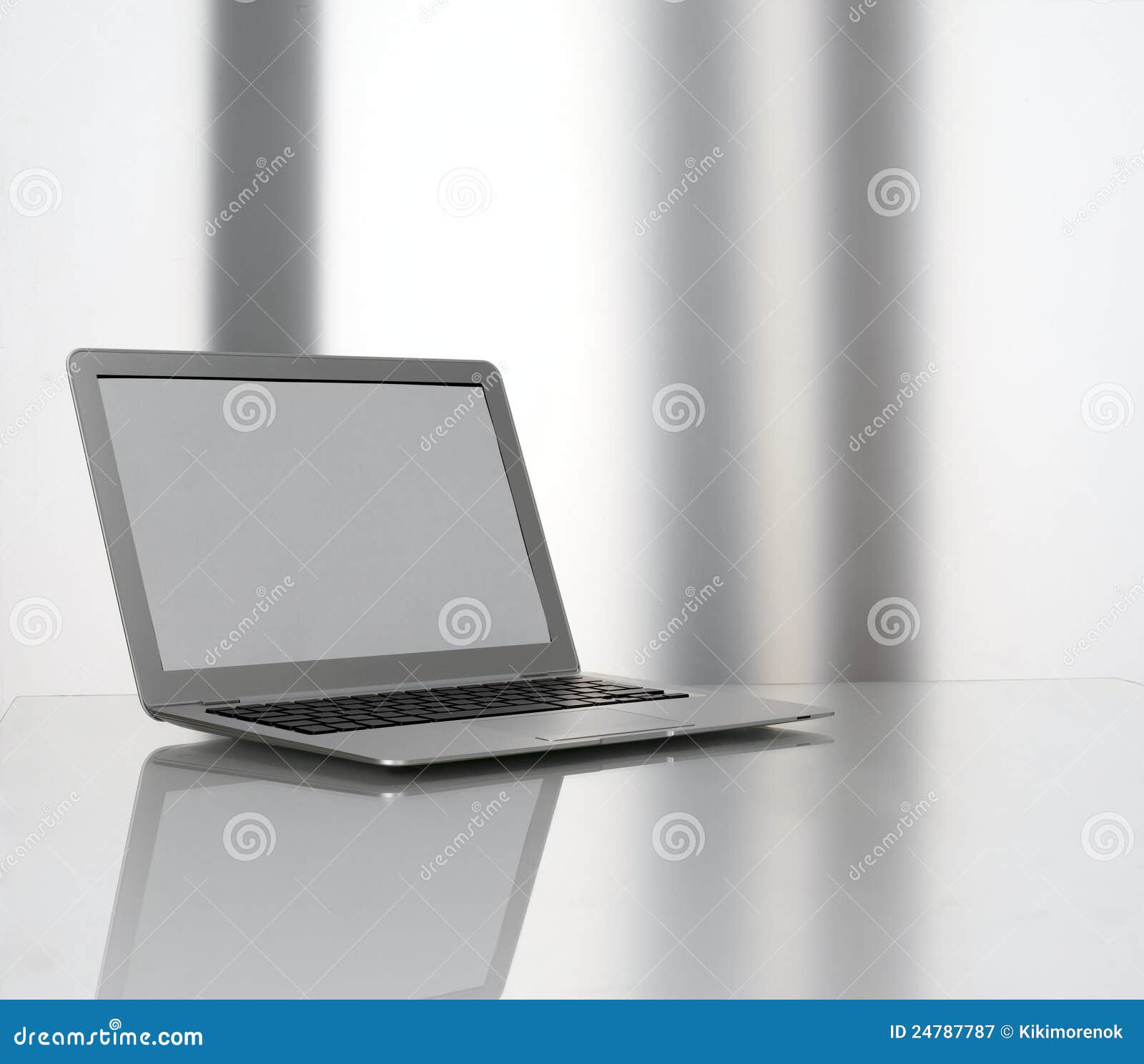 Silver Laptop Royalty-Free Stock Photo | CartoonDealer.com #4632195