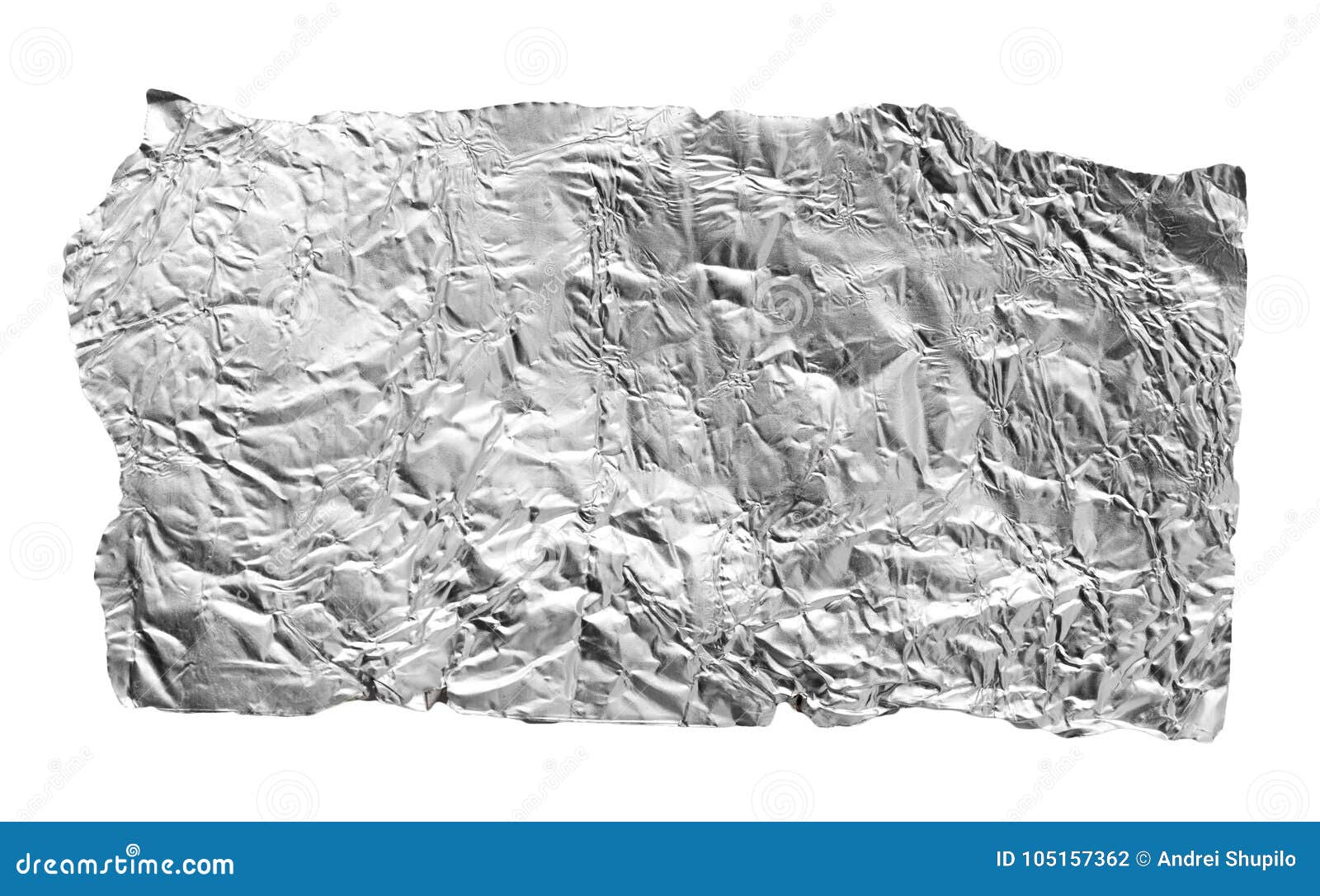 Silver Leaf on a White Background Stock Photo - Image of reflect ...