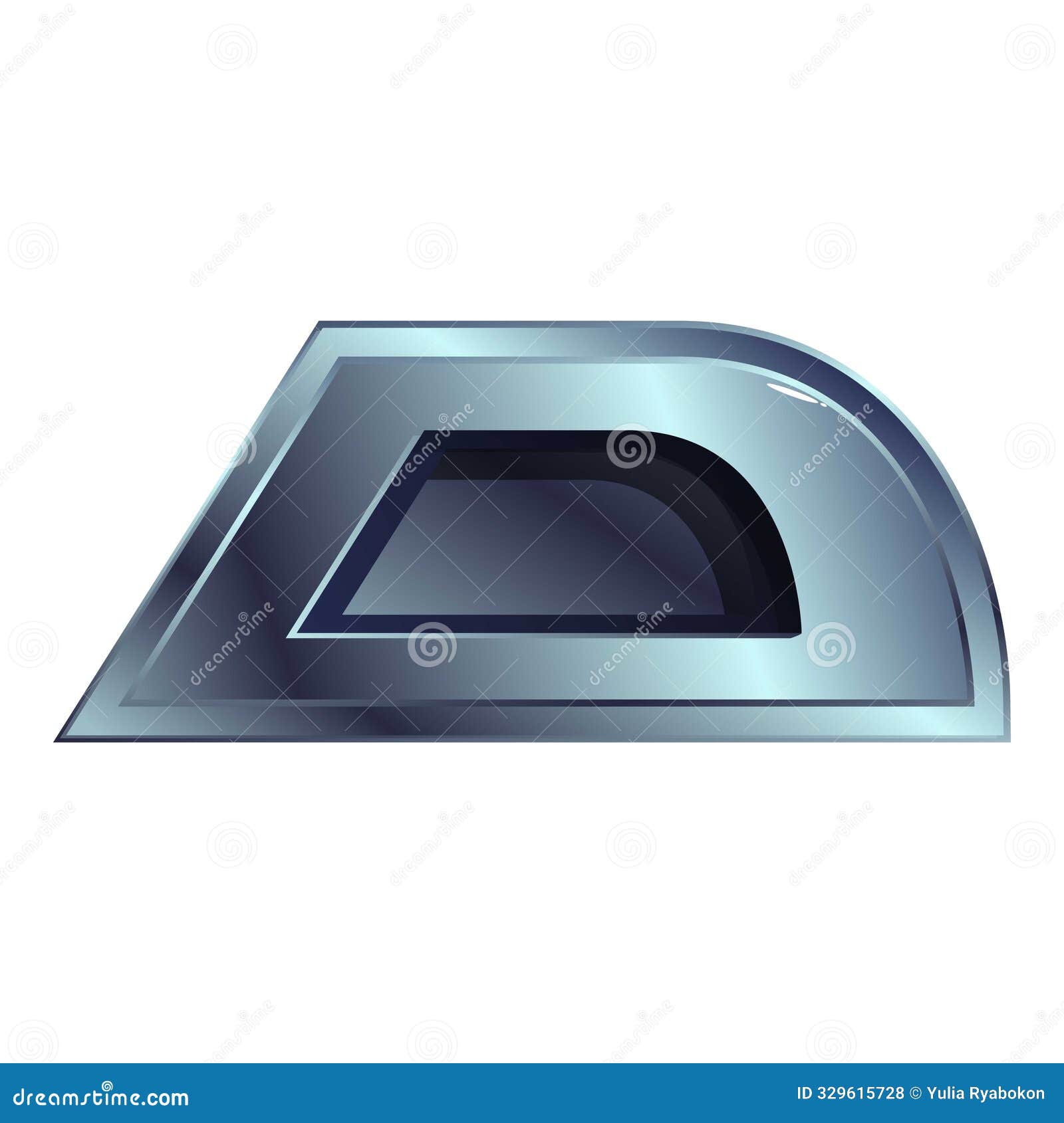 Silver Letter D with Beveled Edge for Logos Stock Illustration ...