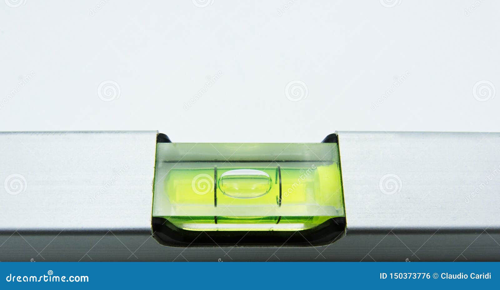 Silver Level Tool Isolated on White Background Stock Photo - Image of ...