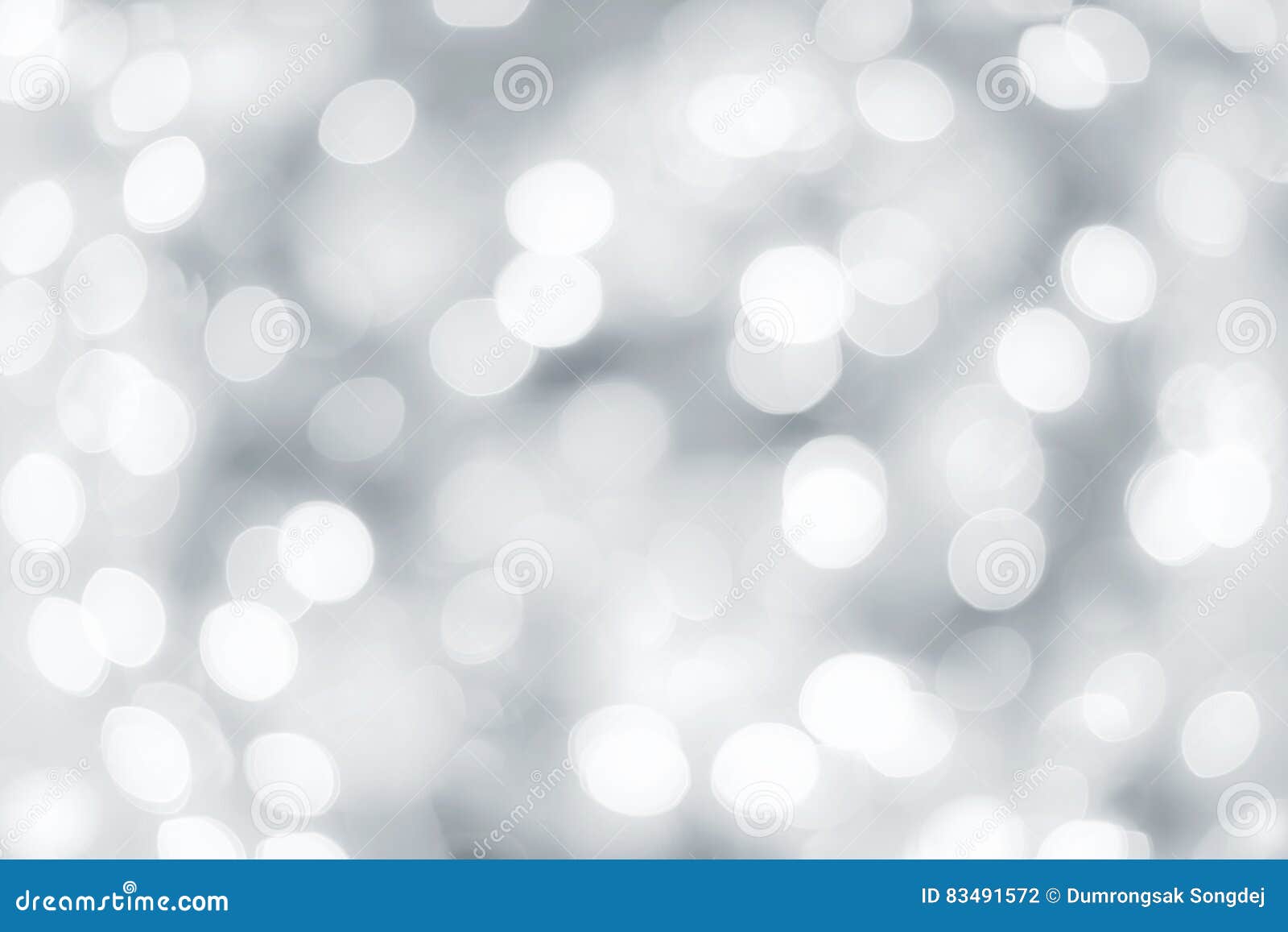 Silver Light Blurry Bokeh Celebrate Background Stock Photo - Image of ...